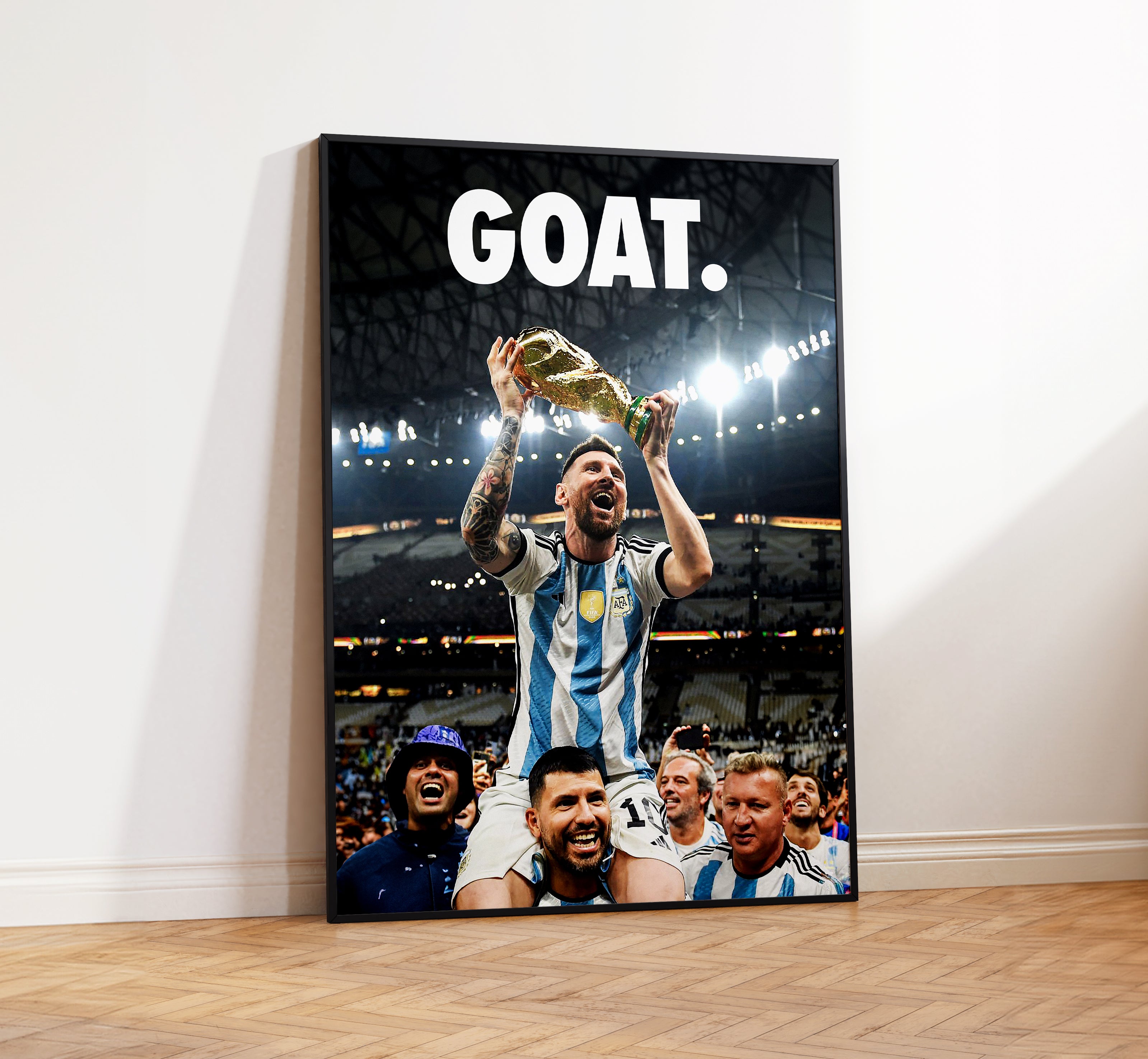 Messi 'GOAT' Poster – Offside Posters