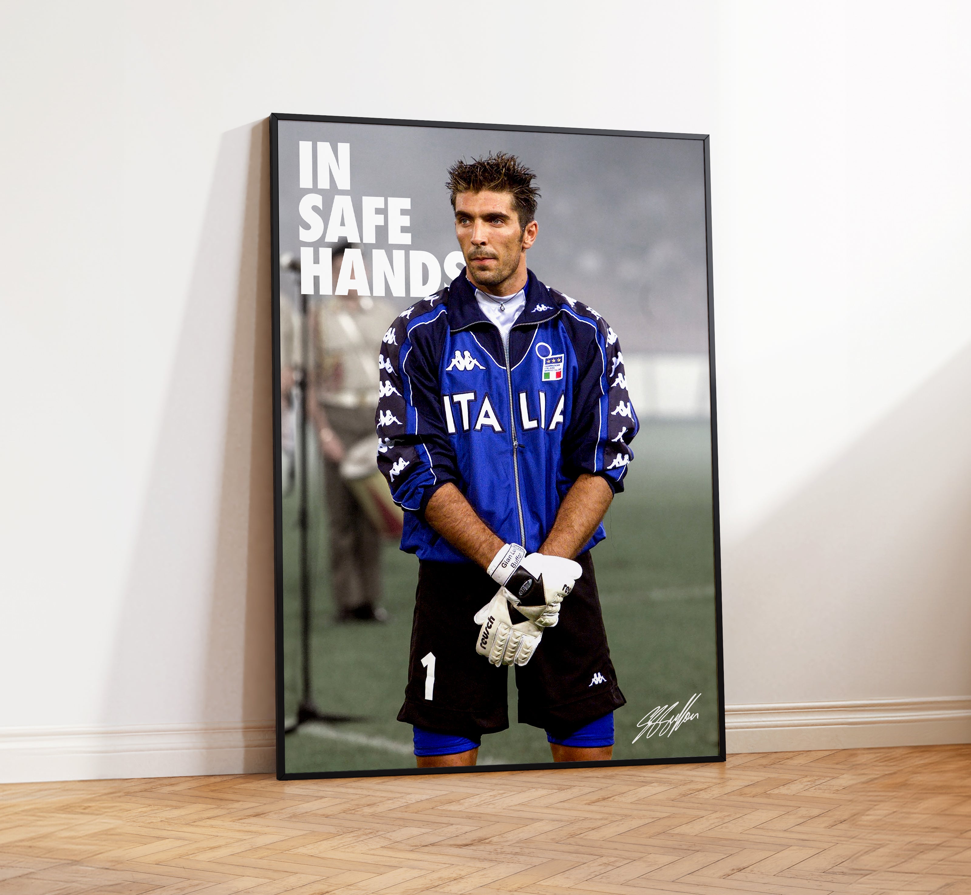 Gianluigi Buffon 'Safe Hands' Poster – Offside Posters