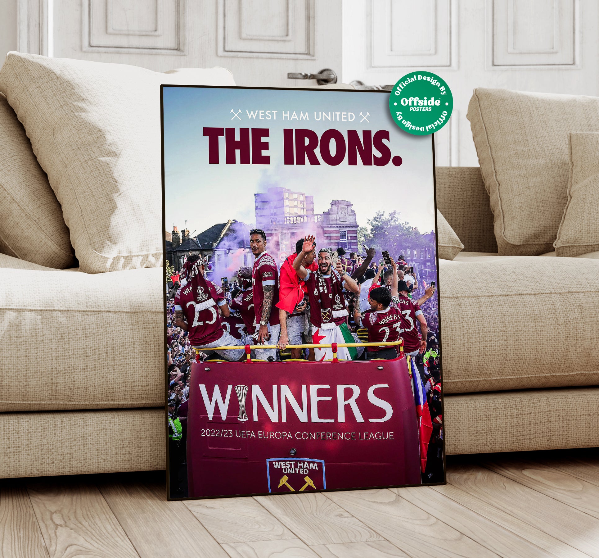 West Ham United 'The Irons' Poster – Offside Posters