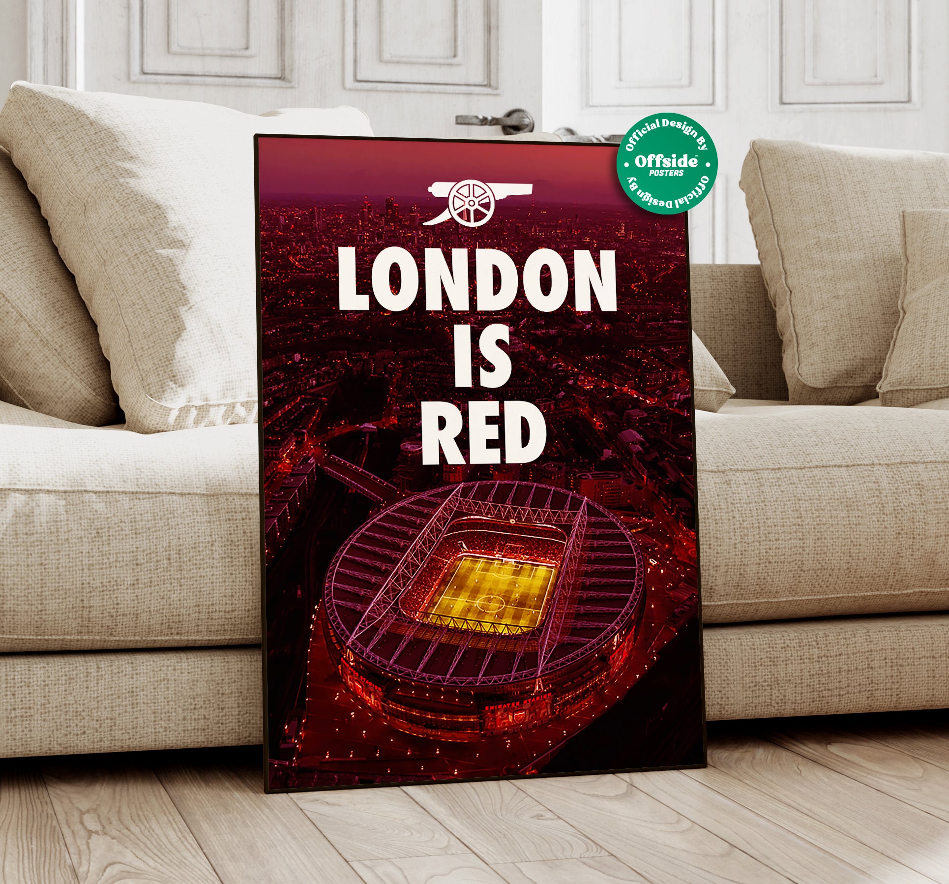 Arsenal 'London Is Red' Poster – Offside Posters