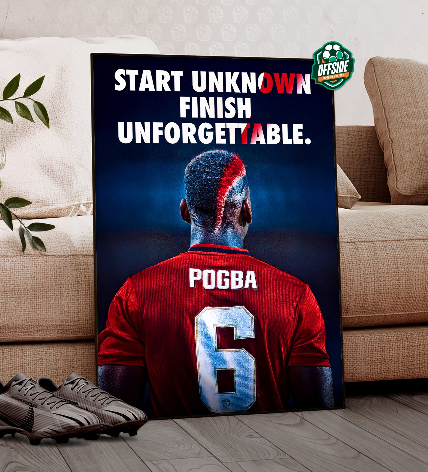 Paul Pogba 'Unforgettable' Poster – Offside Posters