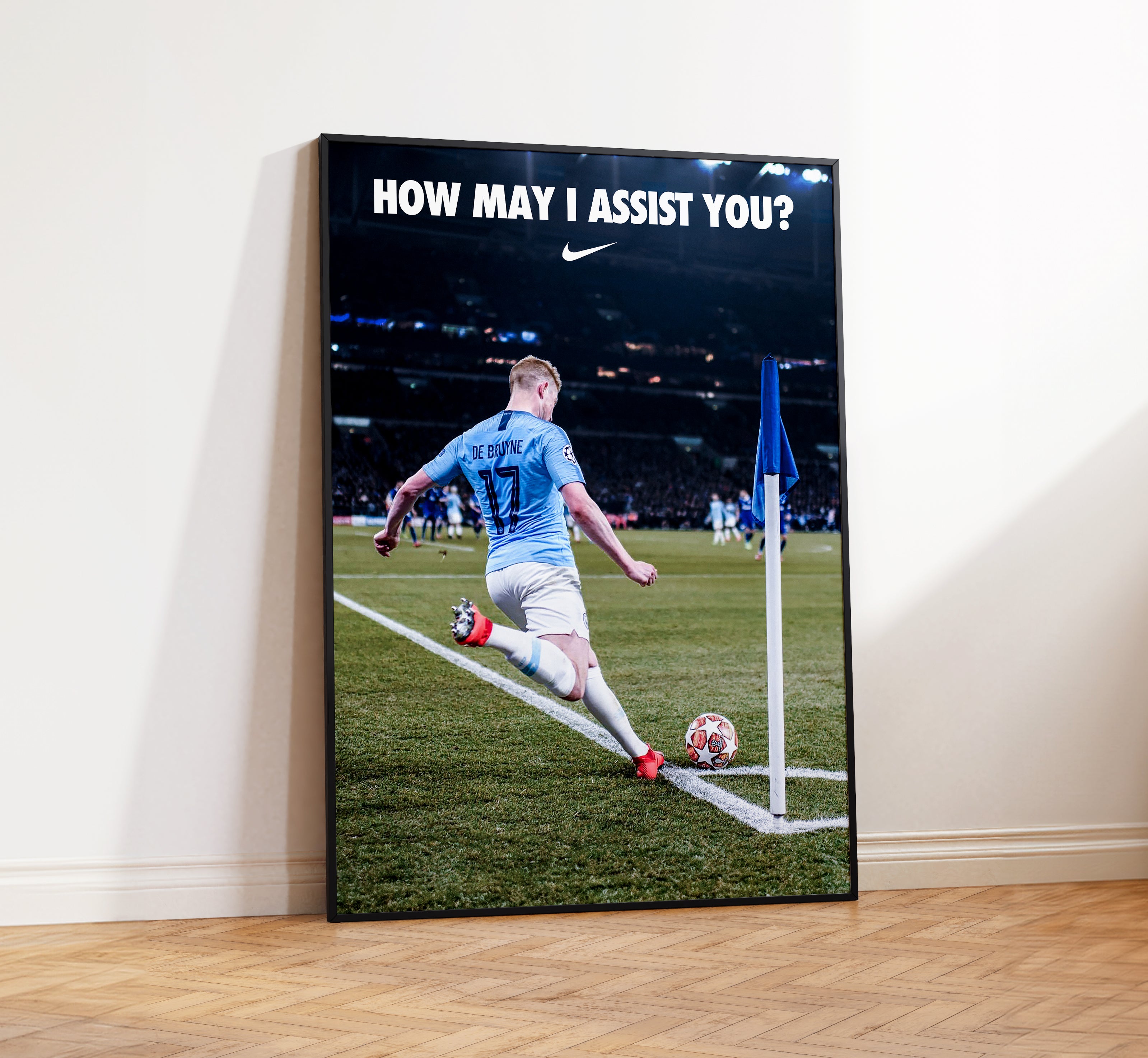 Kevin De Bruyne 'How May I Assist You' Poster – Offside Posters