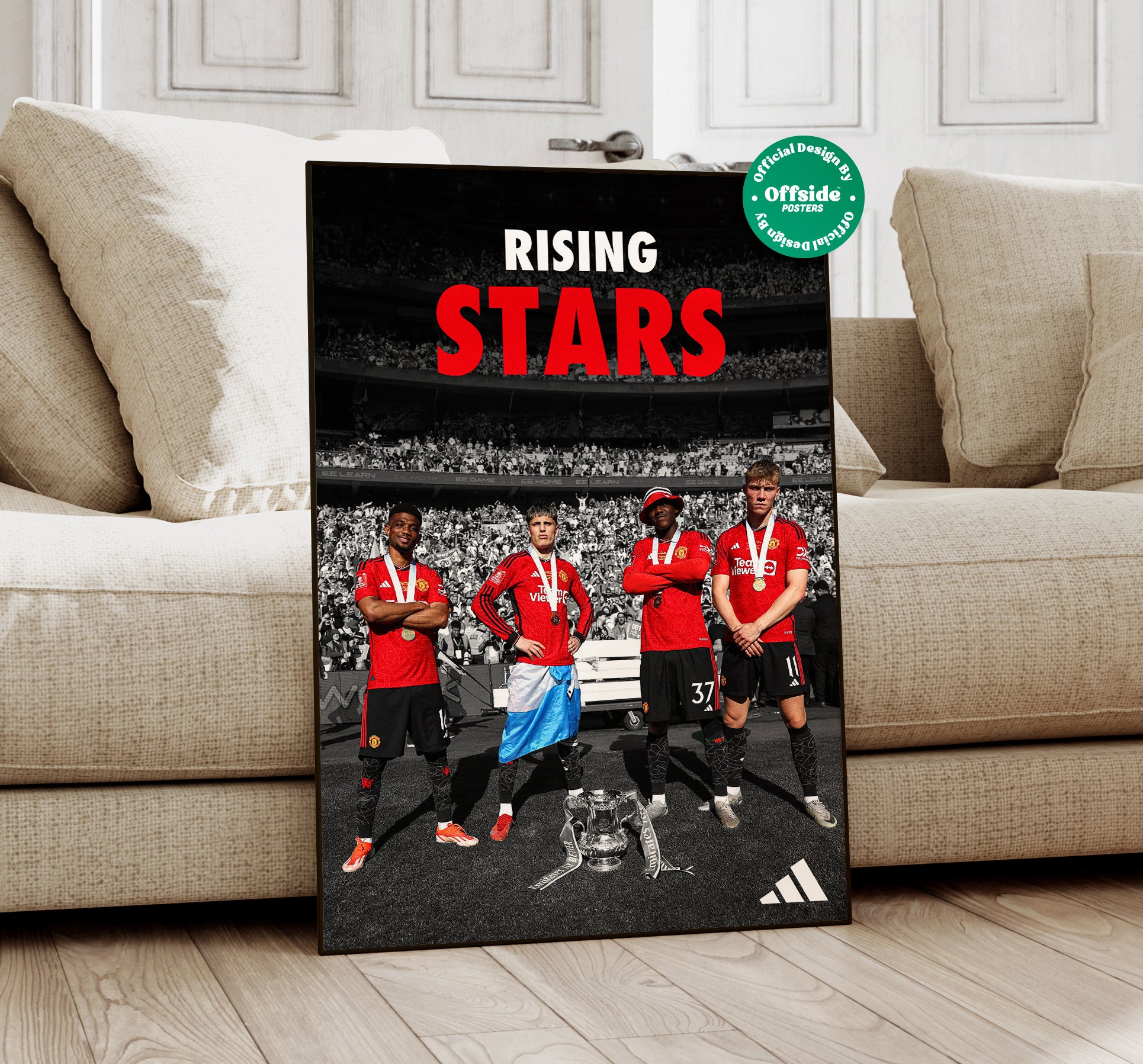 Manchester United 'Rising Stars' Poster – Offside Posters