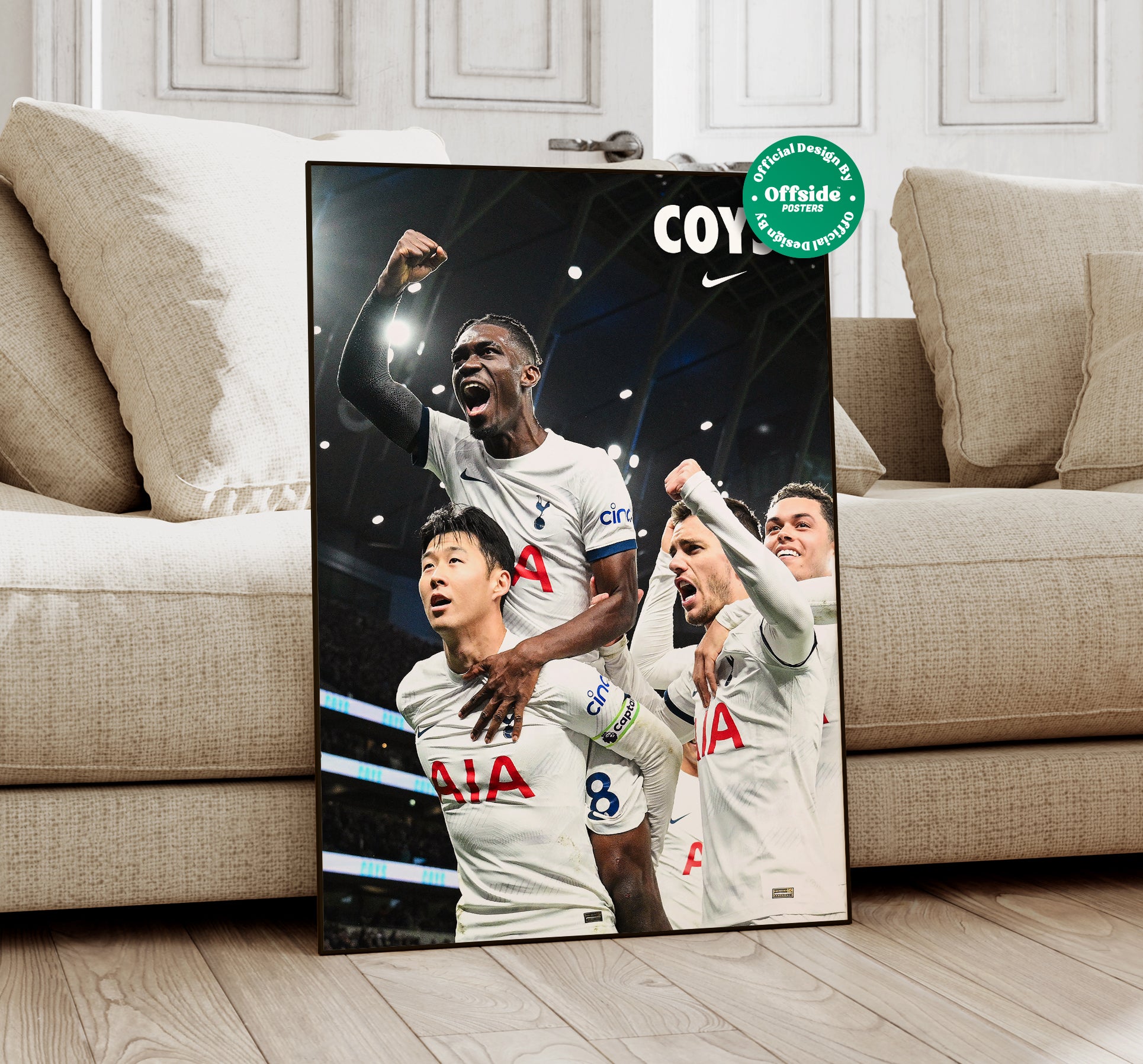 Tottenham Hotspur 'COYS' Poster – Offside Posters