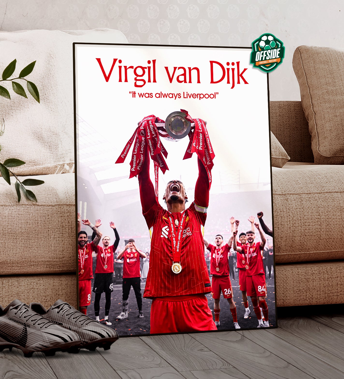 Virgil van Dijk 'Always Liverpool' Poster – Offside Posters