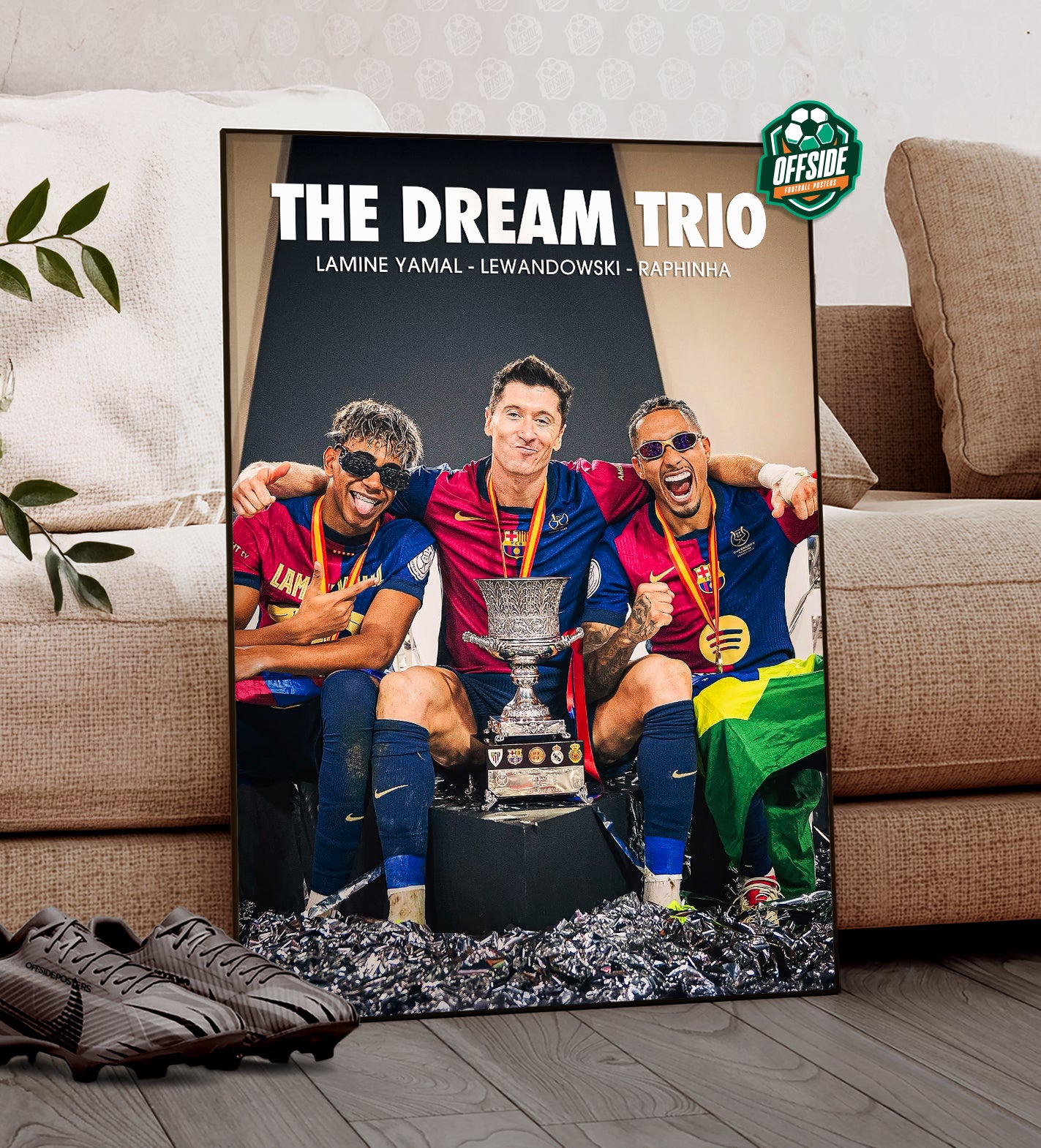 Barcelona 'Dream Trio' Poster – Offside Posters