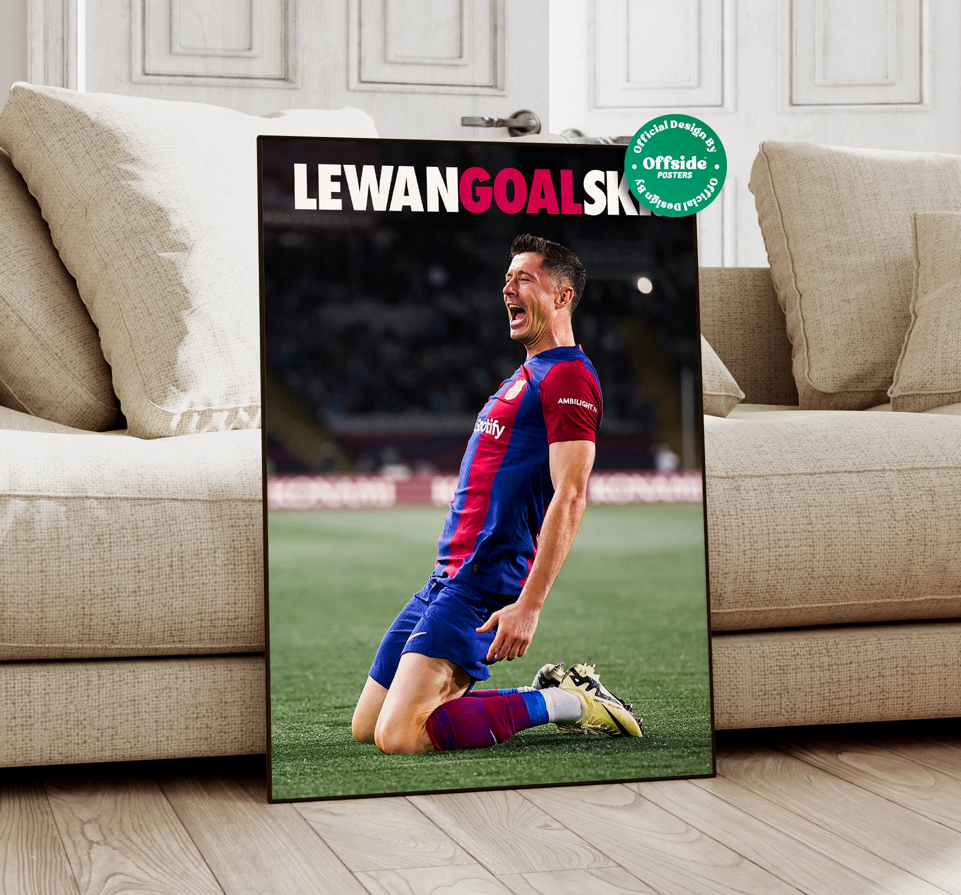 Robert Lewandowski 'Lewangoalski' Poster – Offside Posters