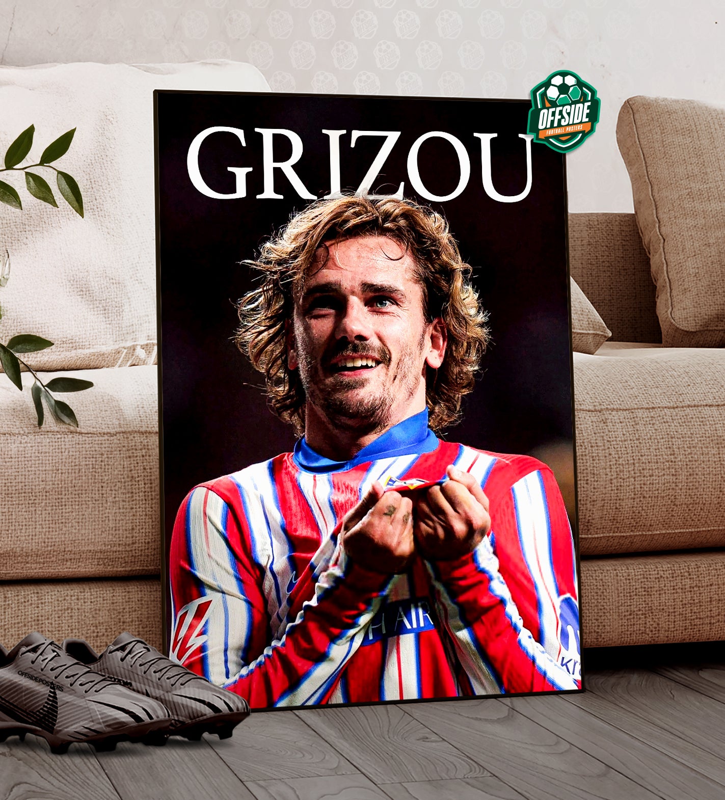 Antoine Griezmann 'Grizou' Poster – Offside Posters