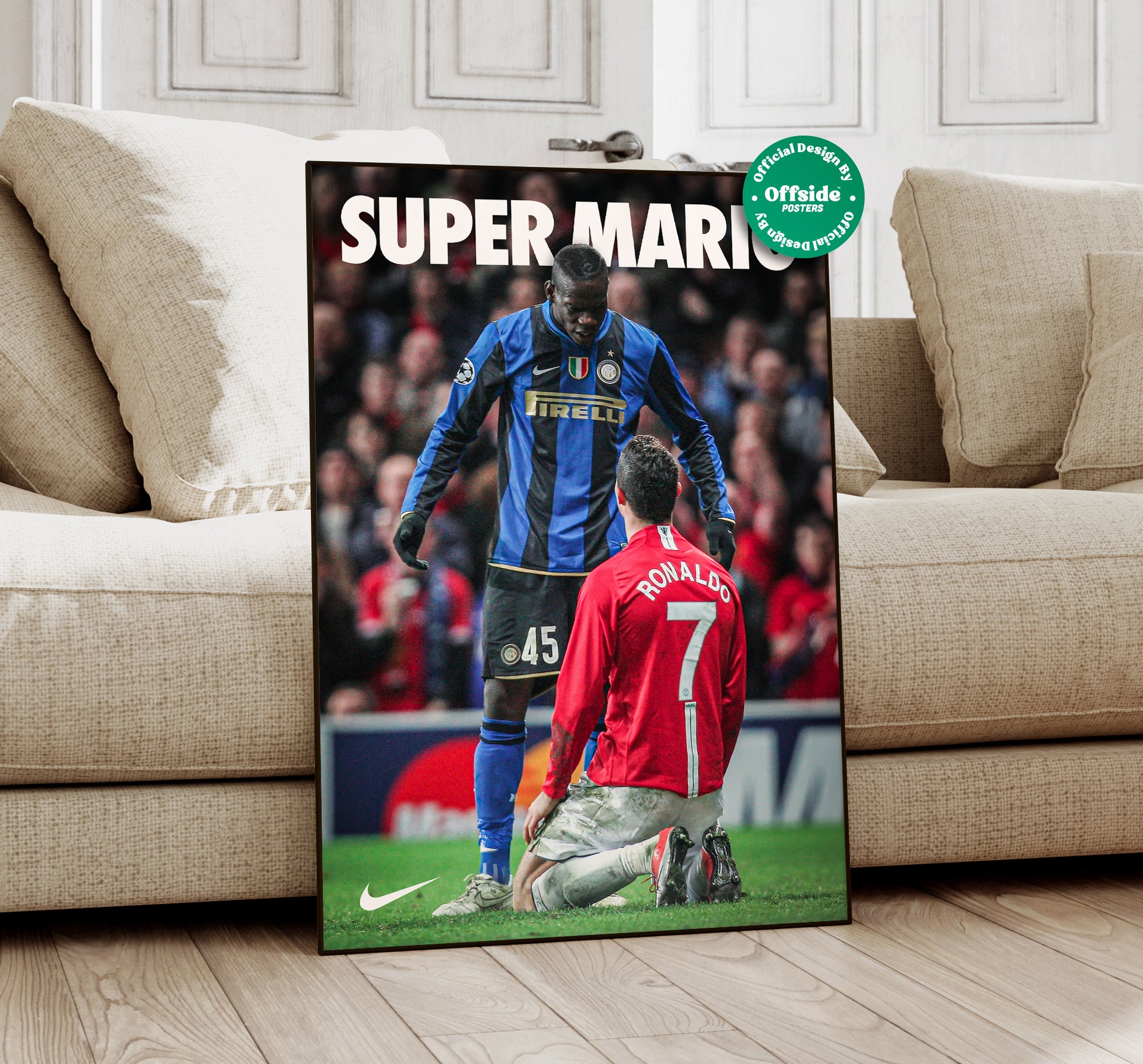 Mario Balotelli 'Super Mario' Poster – Offside Posters
