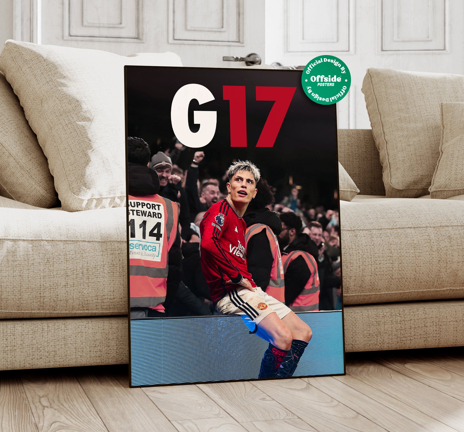 Alejandro Garnacho 'G17' Poster – Offside Posters