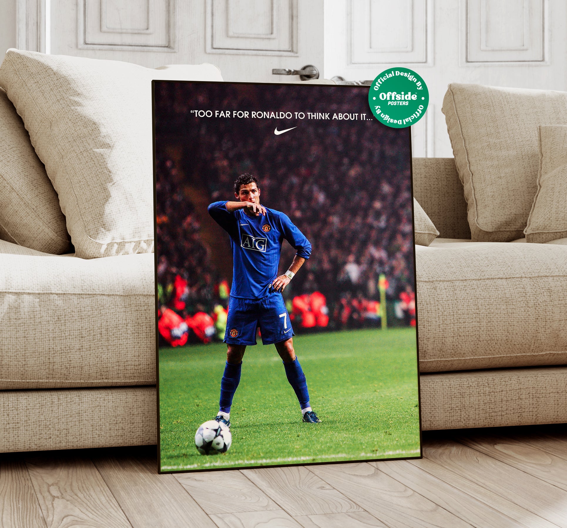 Cristiano Ronaldo 'Too Far' Poster – Offside Posters