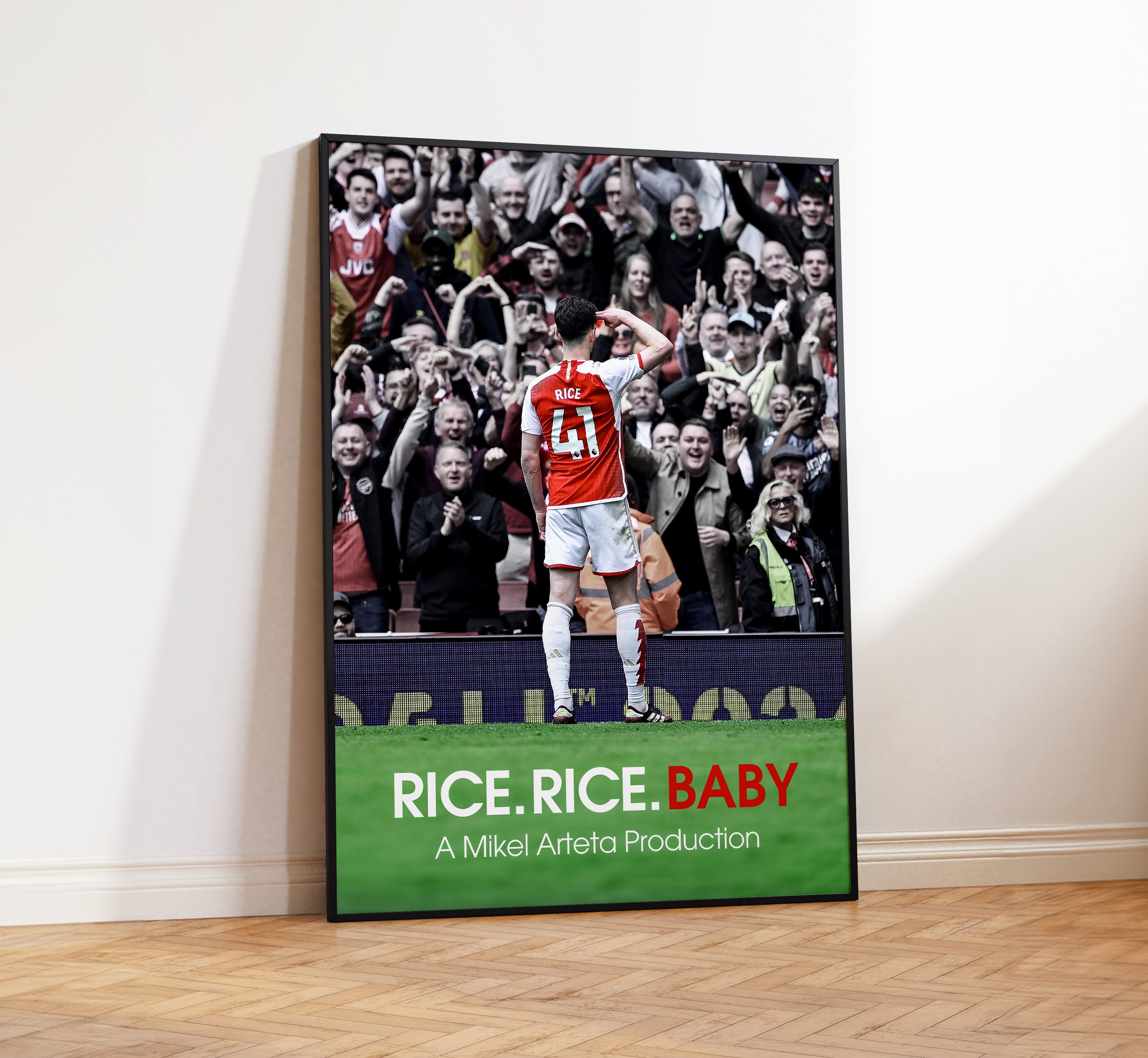 Declan Rice 'Rice.Rice.Baby' Poster – Offside Posters