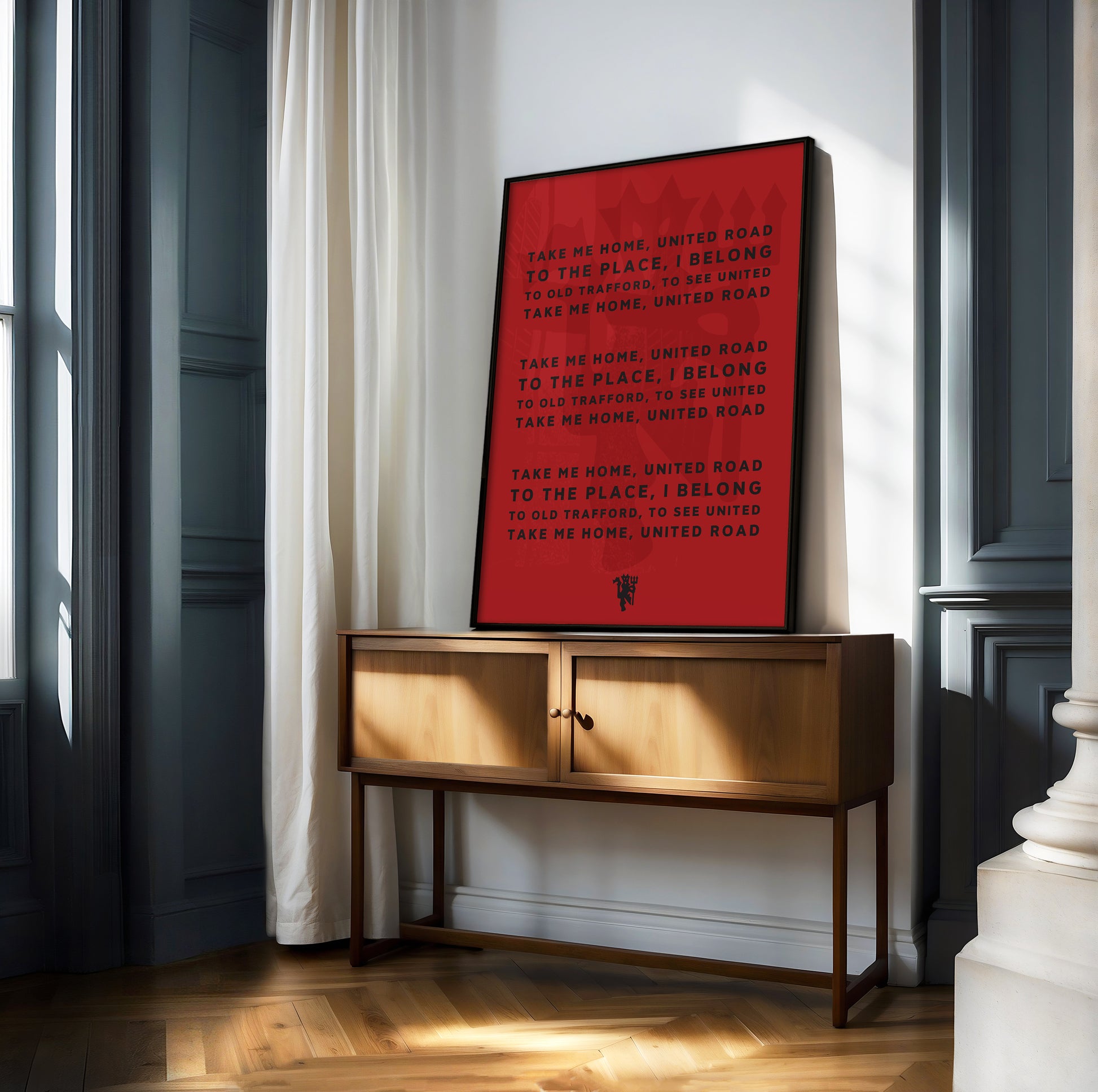 Manchester United Chant 'Take Me Home' Poster – Offside Posters