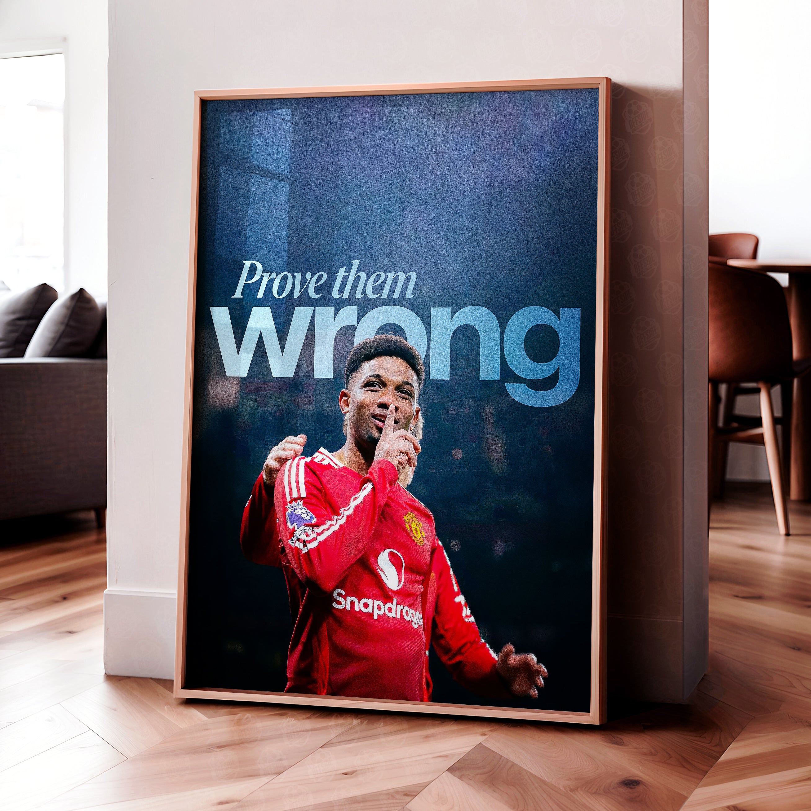Amad Diallo 'Prove Them Wrong' Poster – Offside Posters