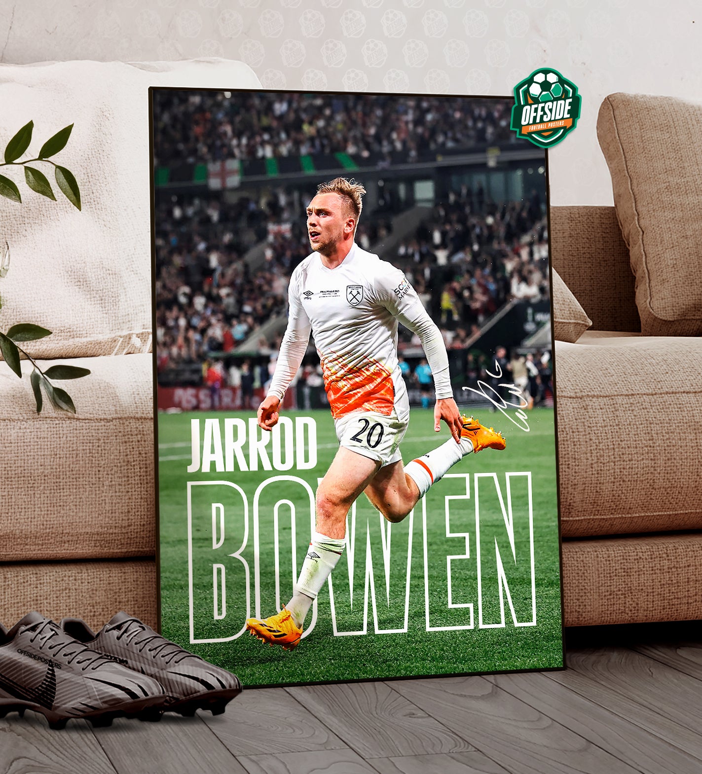 Jarrod Bowen Poster – Offside Posters