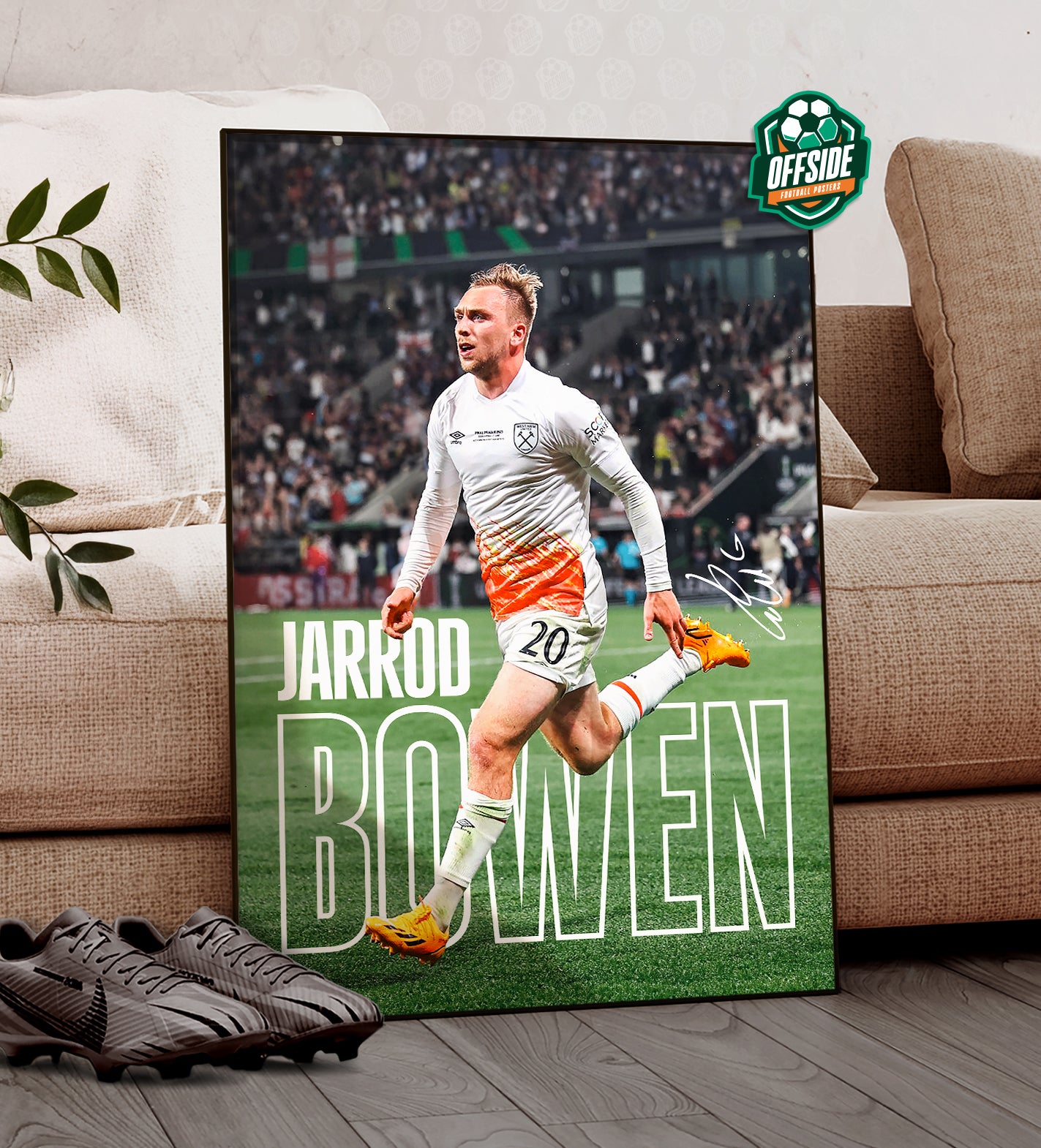 Jarrod Bowen Poster – Offside Posters
