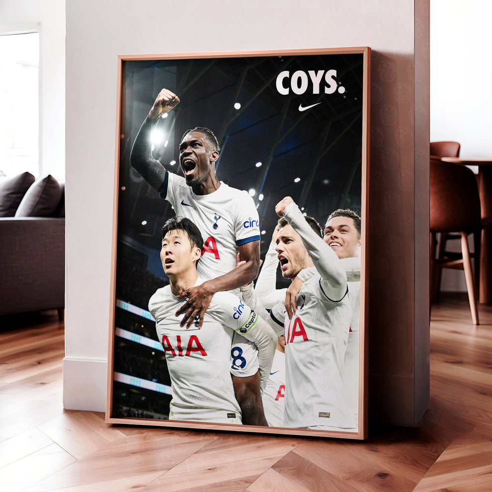 Tottenham Hotspur 'COYS' Poster – Offside Posters