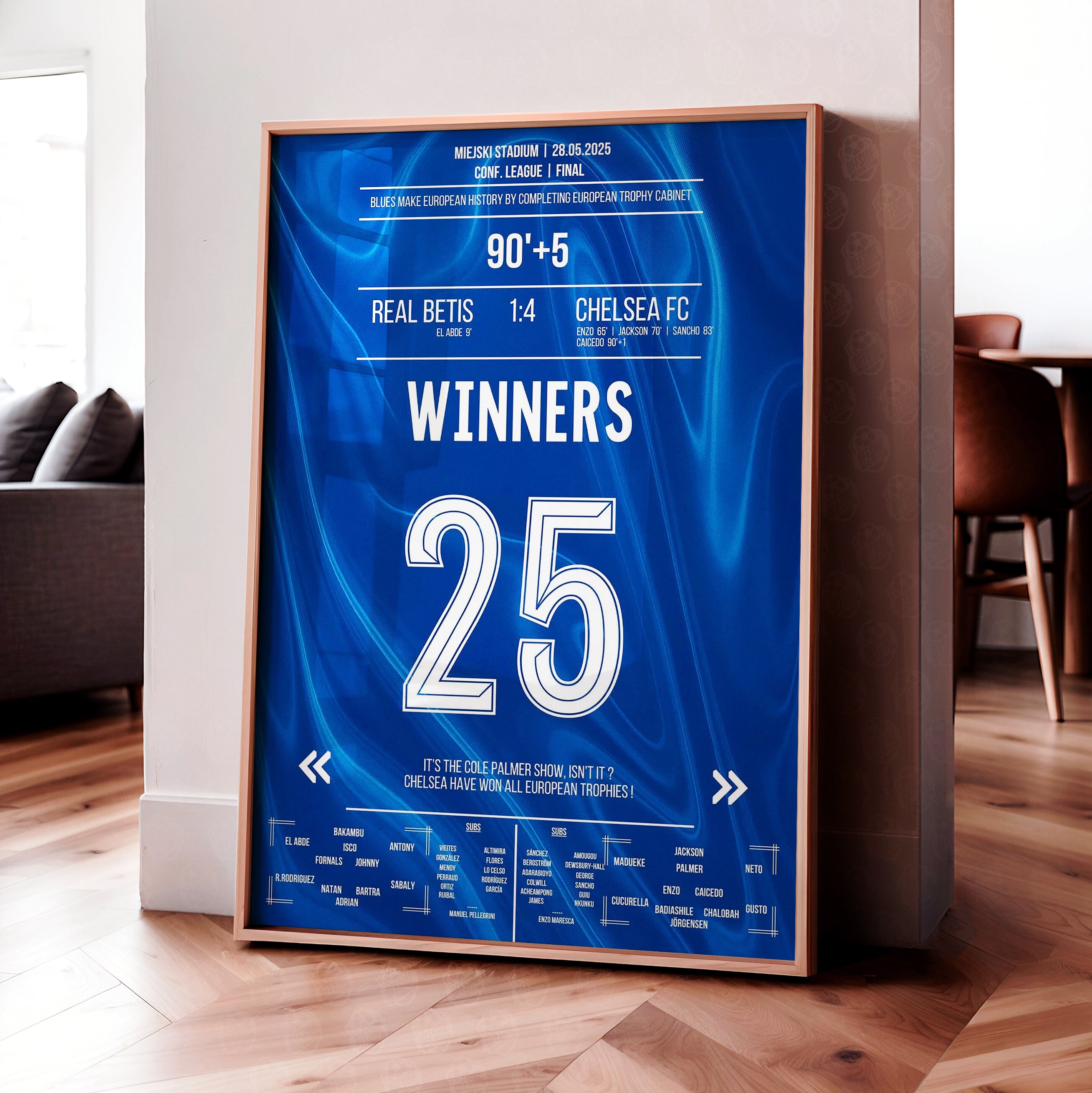 Chelsea 'Conference League Final Jersey' Poster – Offside Posters