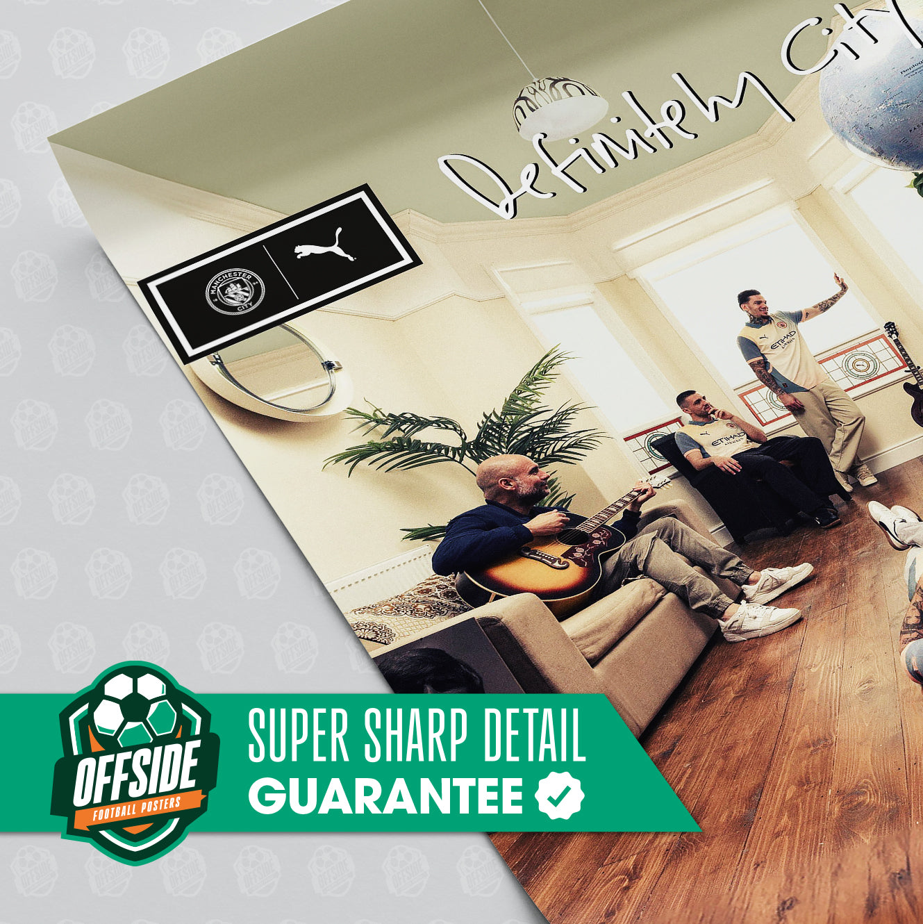 Manchester City 'Definitely City' Poster – Offside Posters