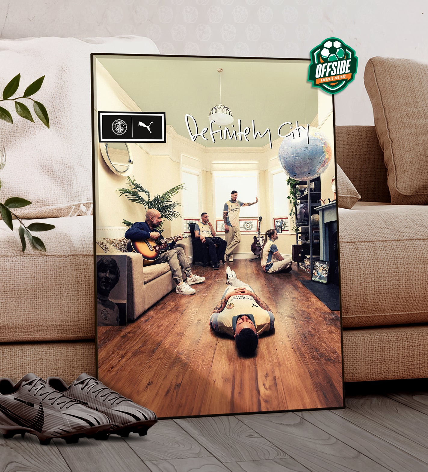 Manchester City 'Definitely City' Poster – Offside Posters