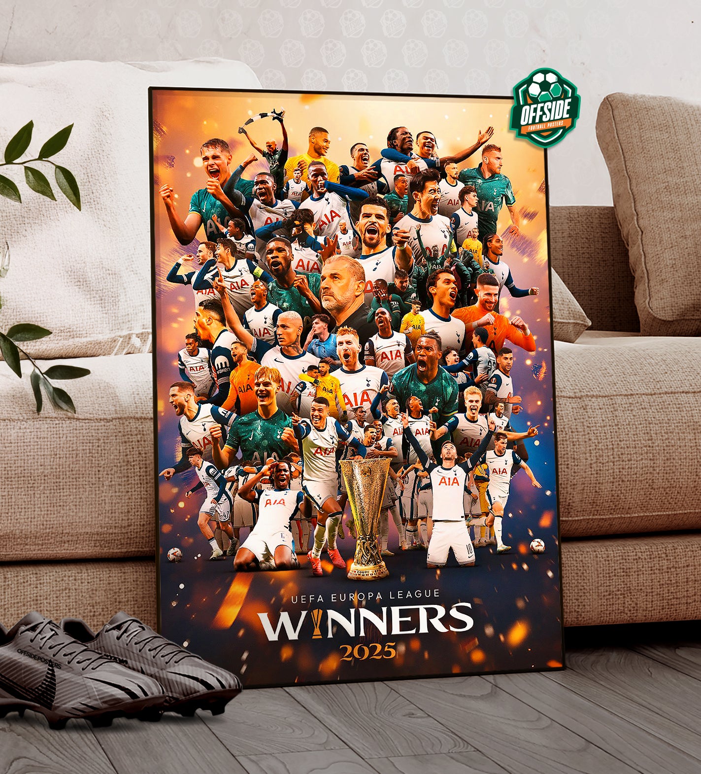 Spurs Europa League Winners Poster – Offside Posters