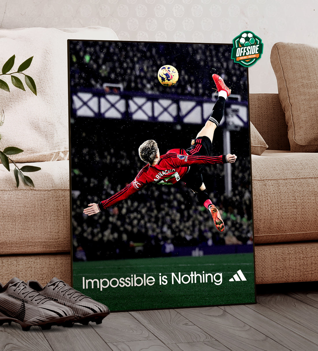 Alejandro Garnacho Bicycle Kick Poster – Offside Posters