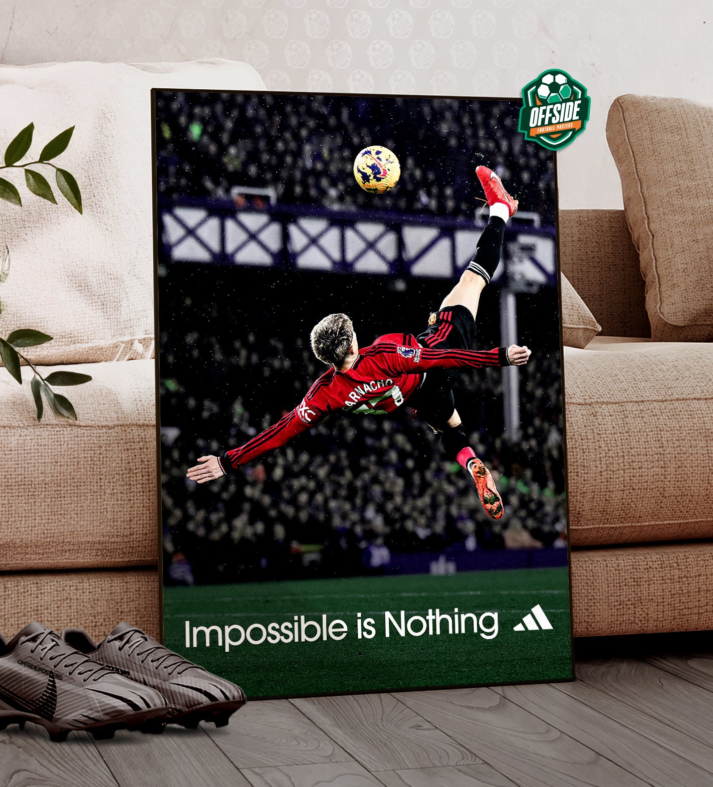 Alejandro Garnacho Bicycle Kick Poster – Offside Posters