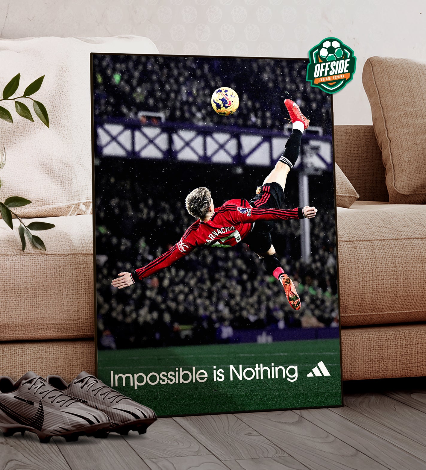 Alejandro Garnacho Bicycle Kick Poster – Offside Posters