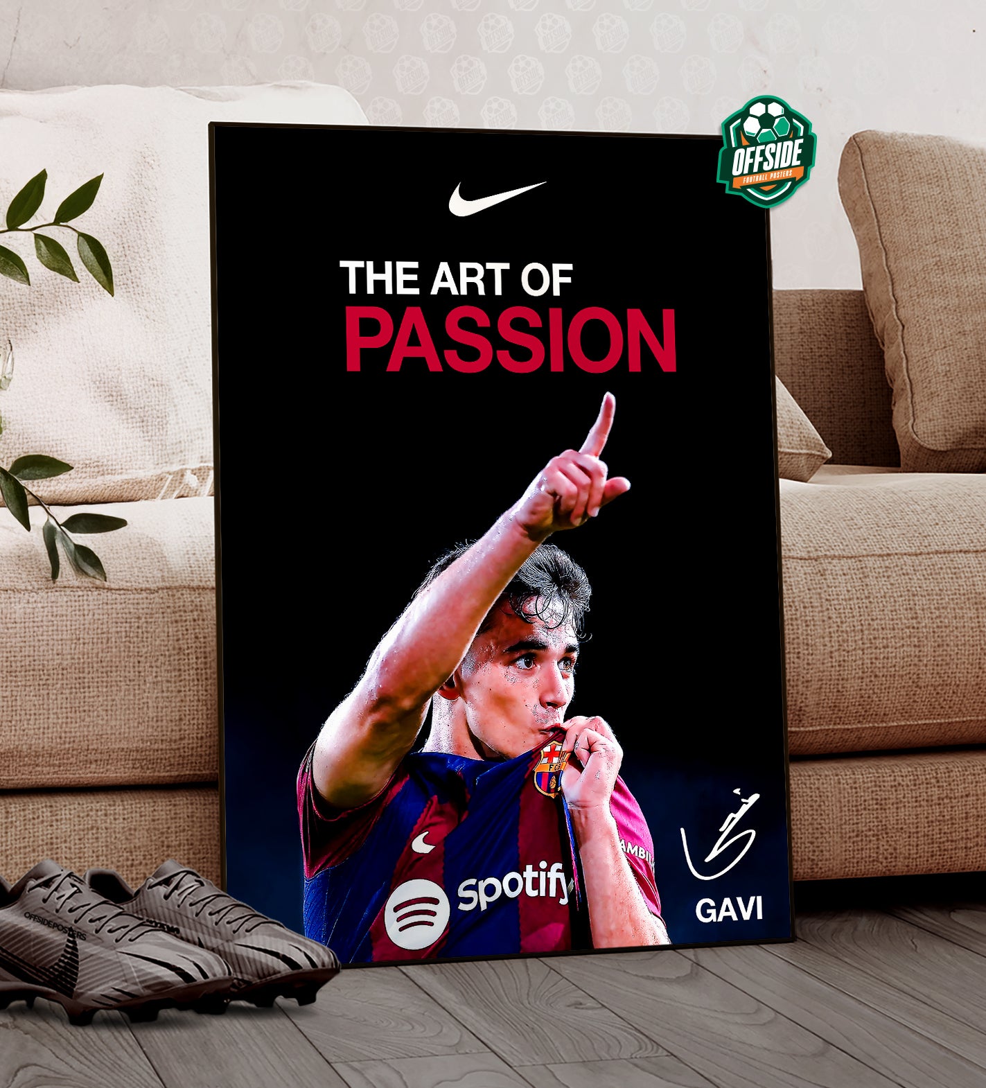 Gavi 'Art Of Passion' Poster – Offside Posters