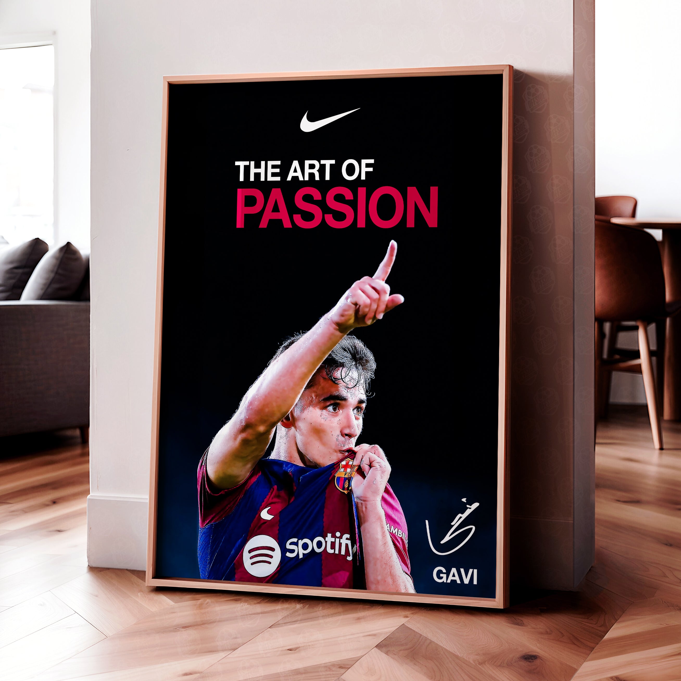 Gavi 'Art Of Passion' Poster – Offside Posters