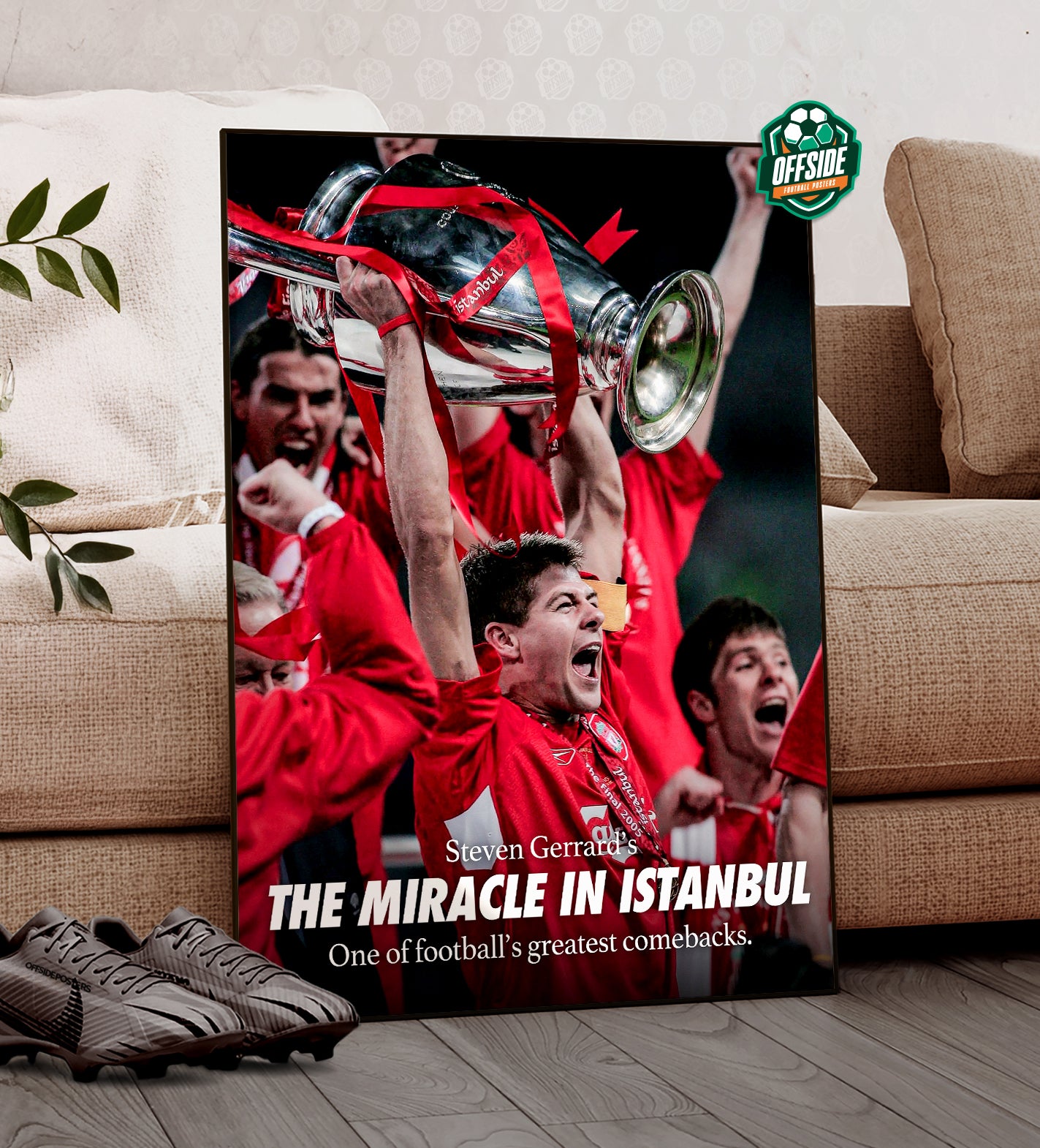 Steven Gerrard 'The Miracle In Istanbul' Poster – Offside Posters