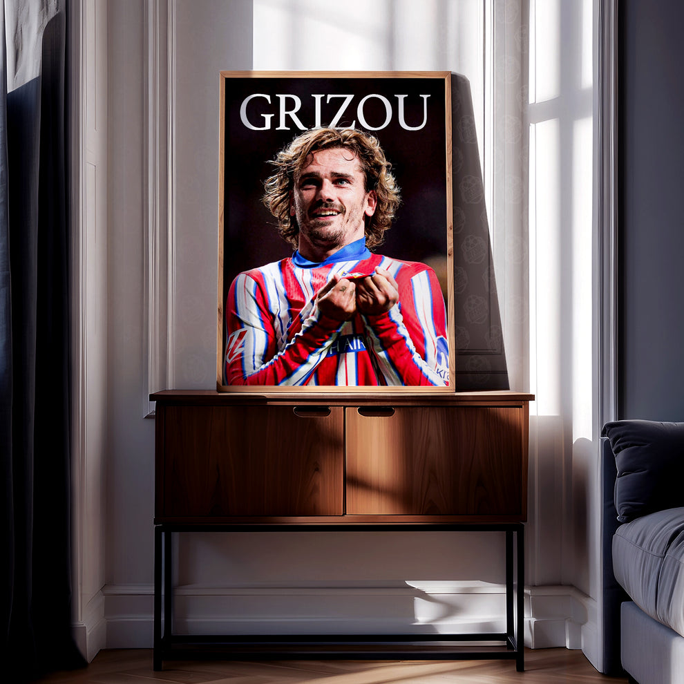 Antoine Griezmann 'Grizou' Poster – Offside Posters