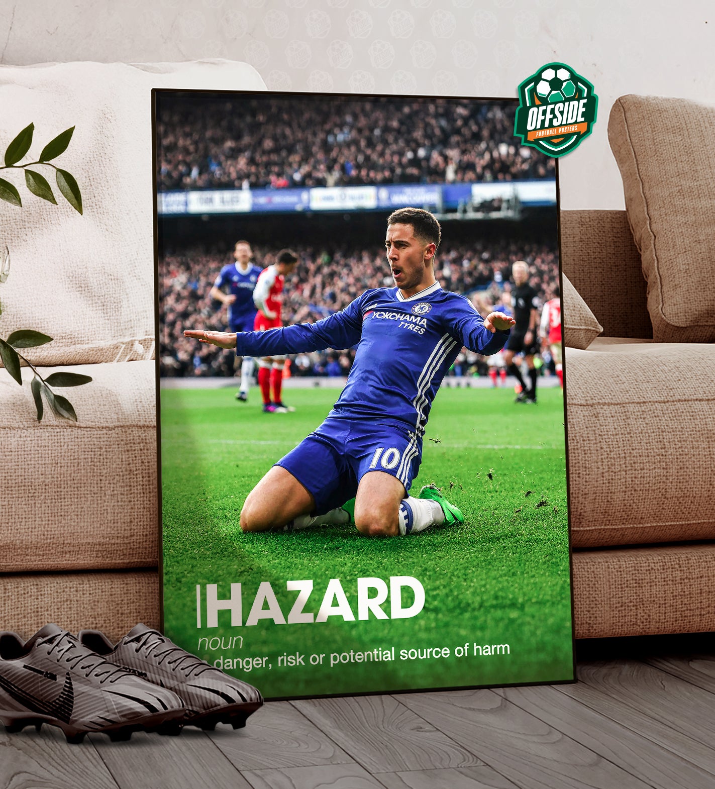 Eden Hazard 'Noun' Poster – Offside Posters