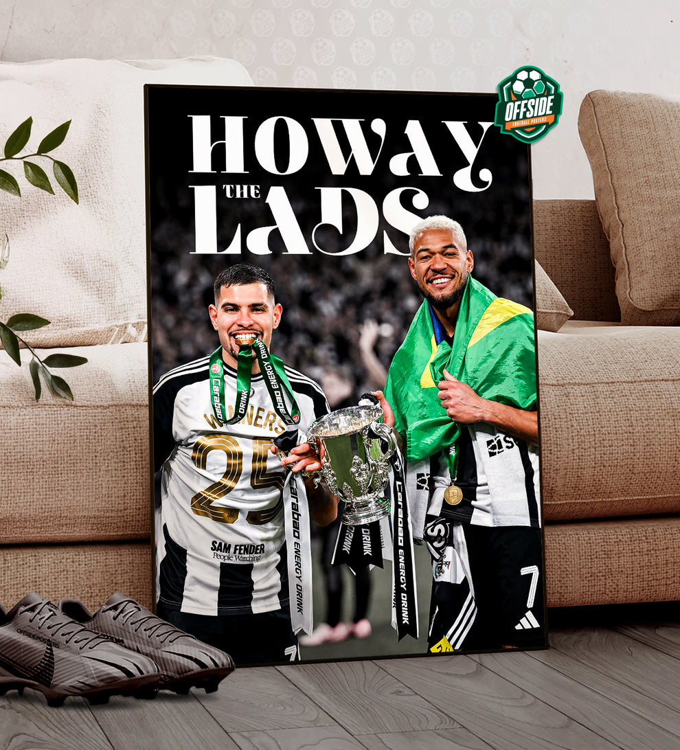 Newcastle United 'Howay The Lads' Poster – Offside Posters