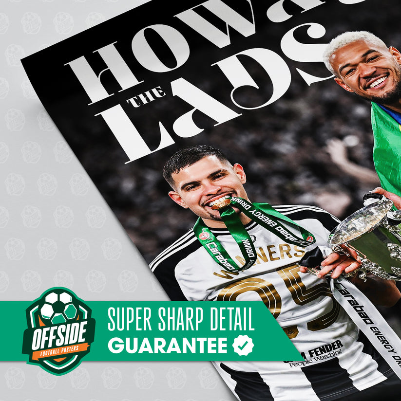Newcastle United 'Howay The Lads' Poster – Offside Posters