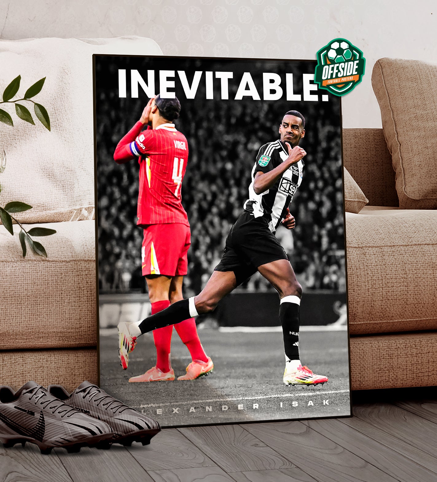 Alexander Isak 'Inevitable' Poster – Offside Posters