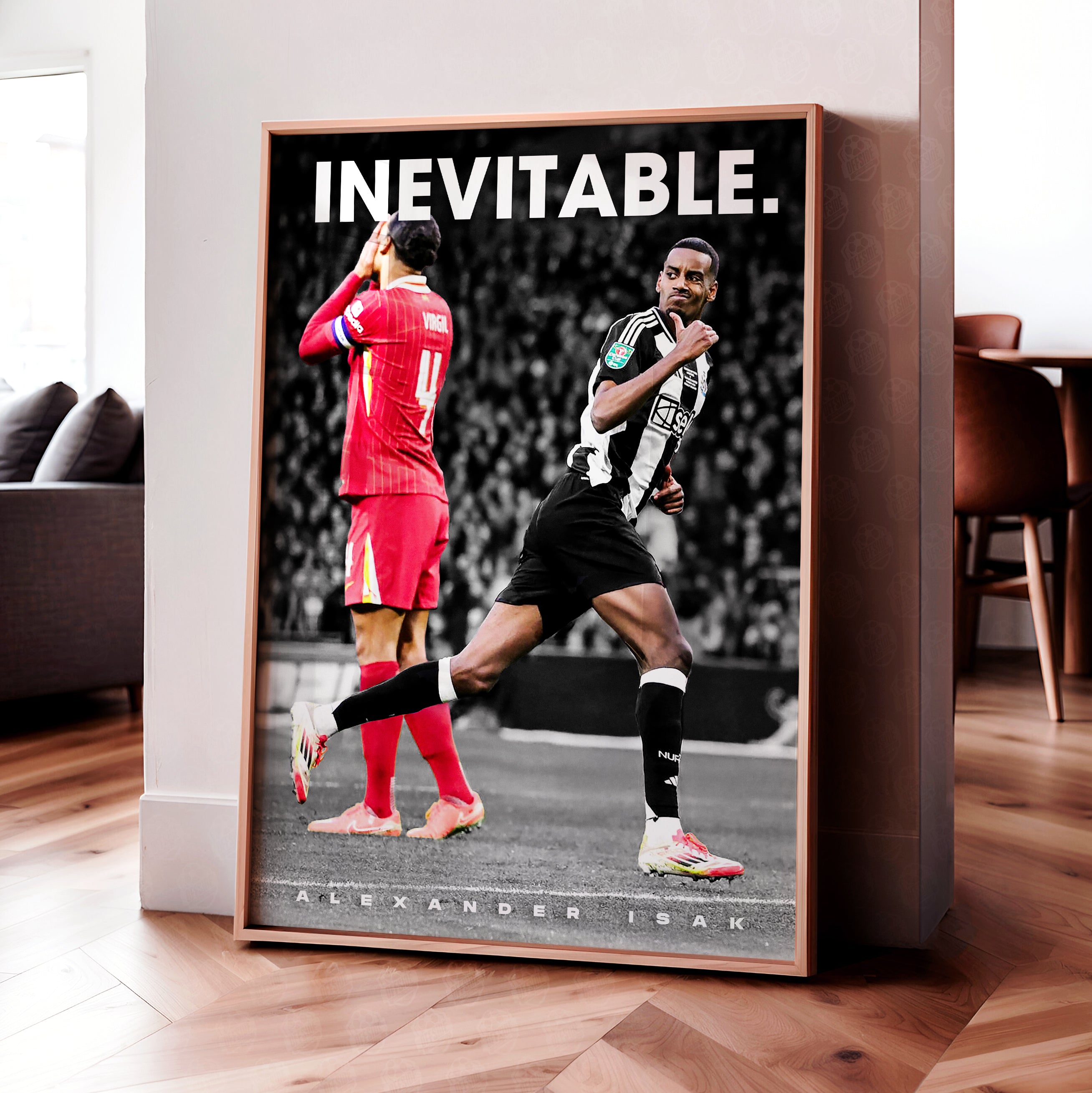 Alexander Isak 'Inevitable' Poster – Offside Posters