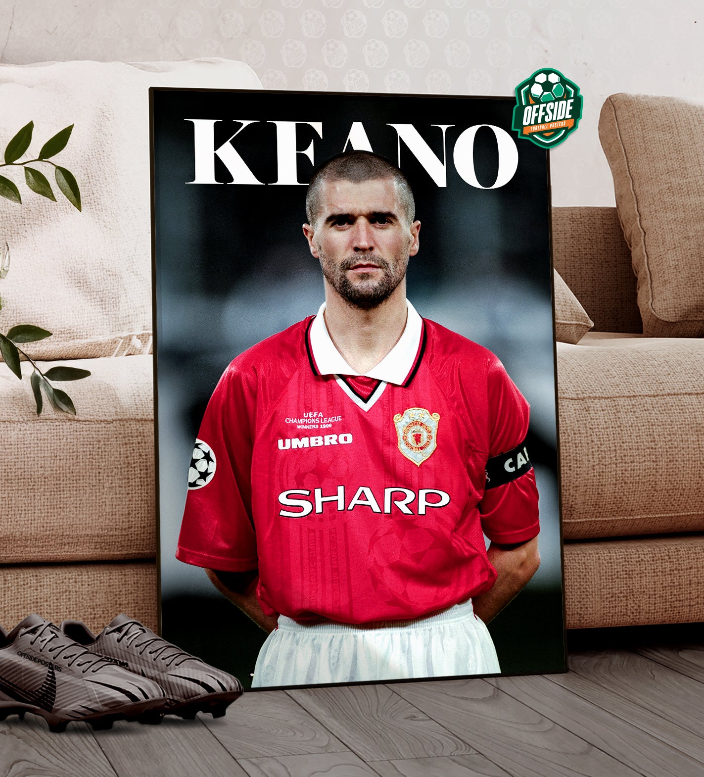 Roy Keane 'Keano' Poster – Offside Posters