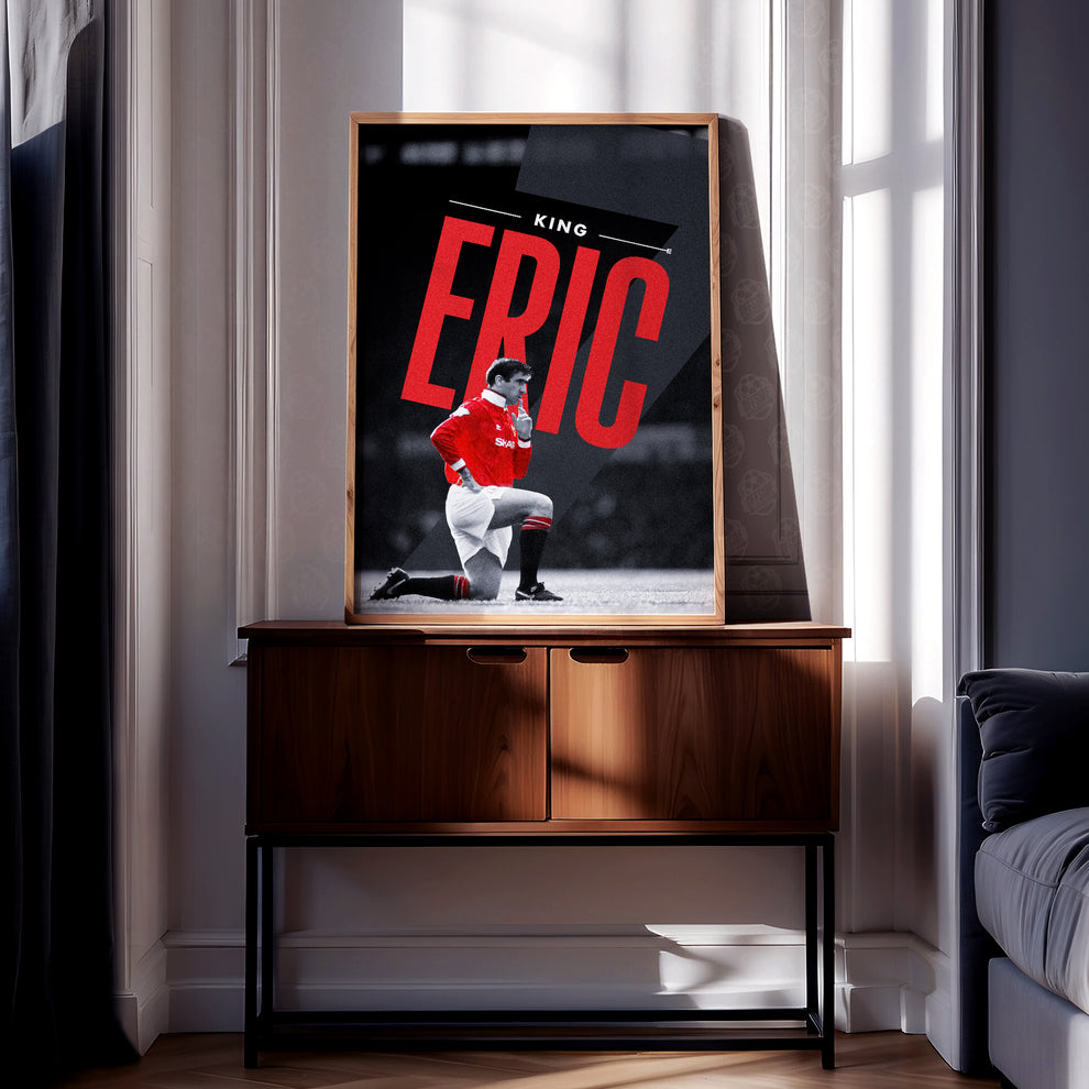 Eric Cantona 'King Eric' Poster – Offside Posters