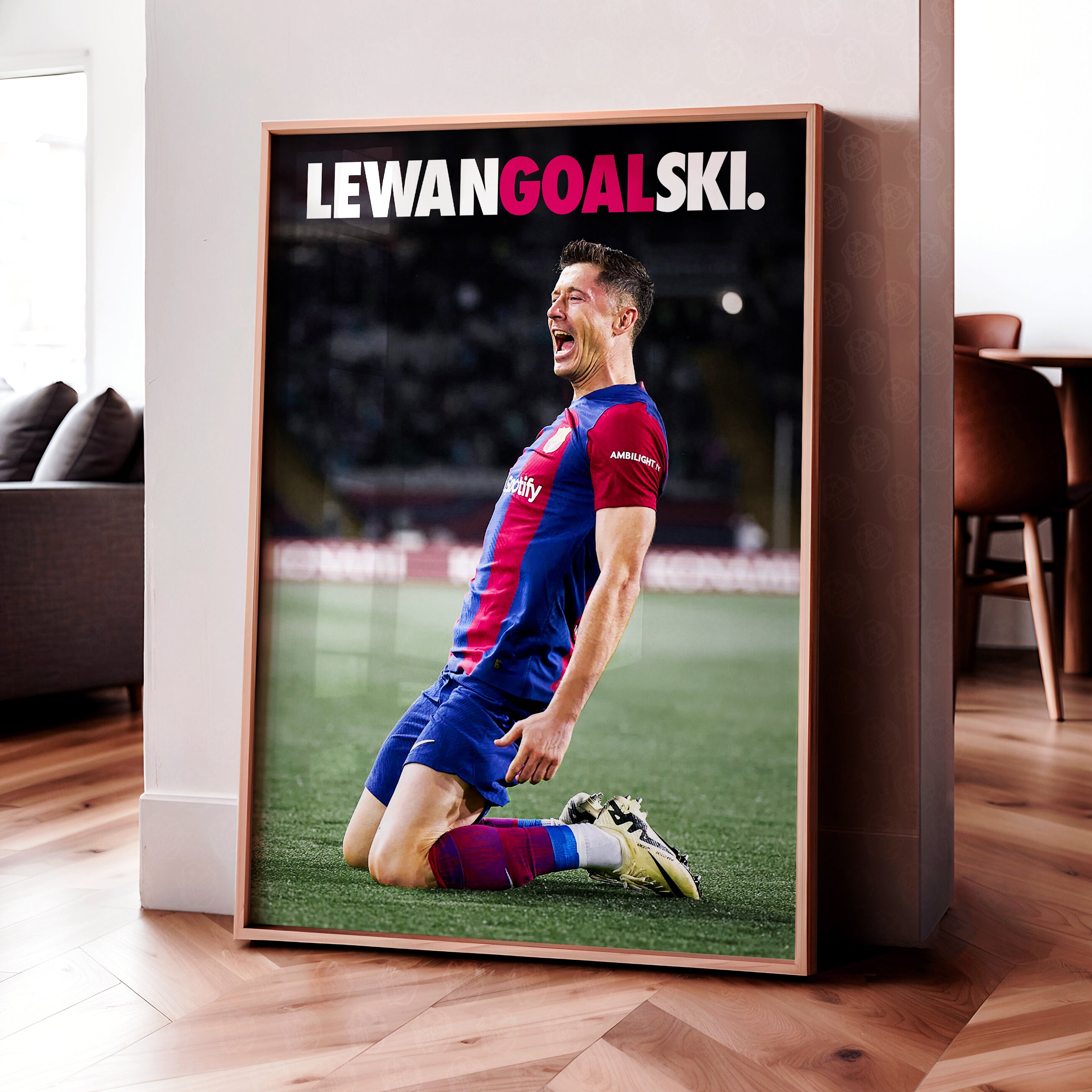 Robert Lewandowski 'Lewangoalski' Poster – Offside Posters