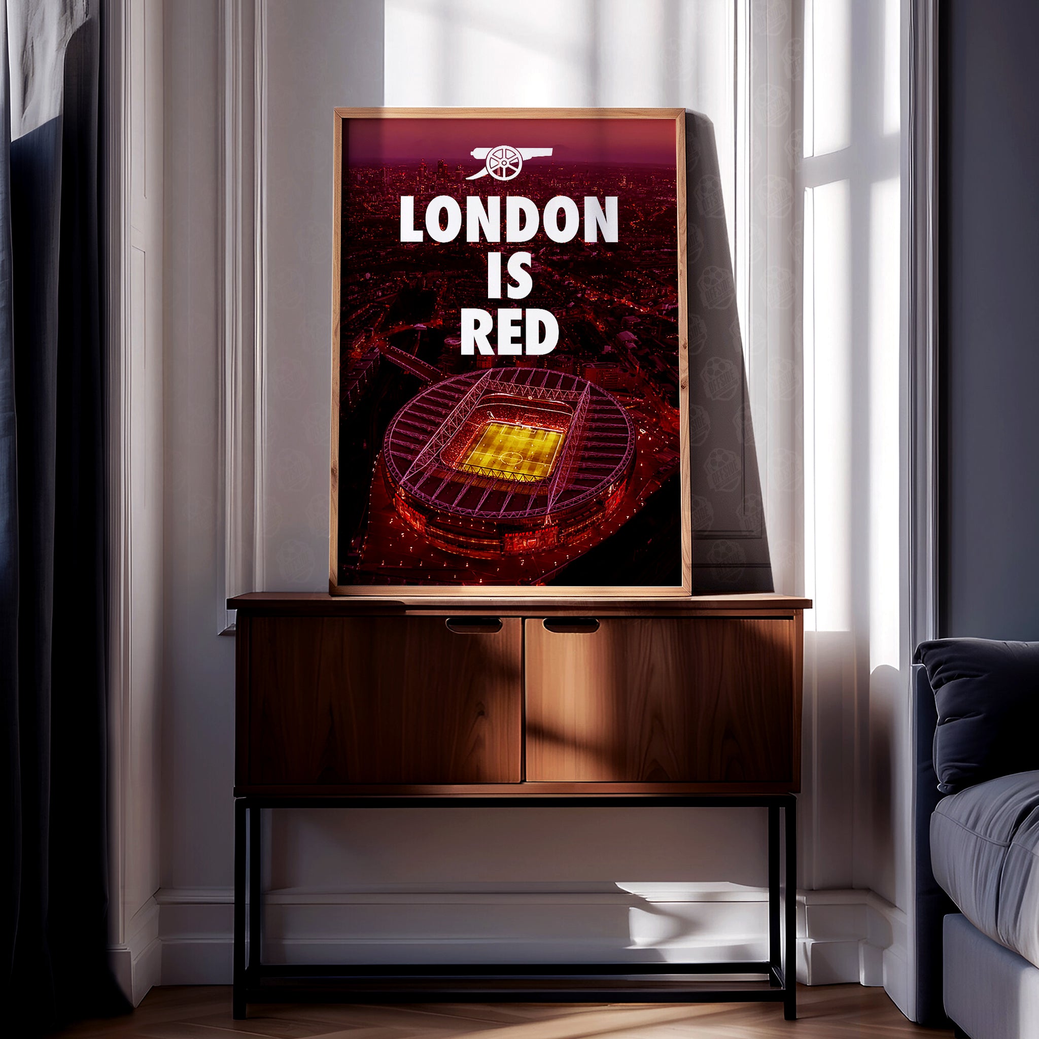 Arsenal 'London Is Red' Poster – Offside Posters