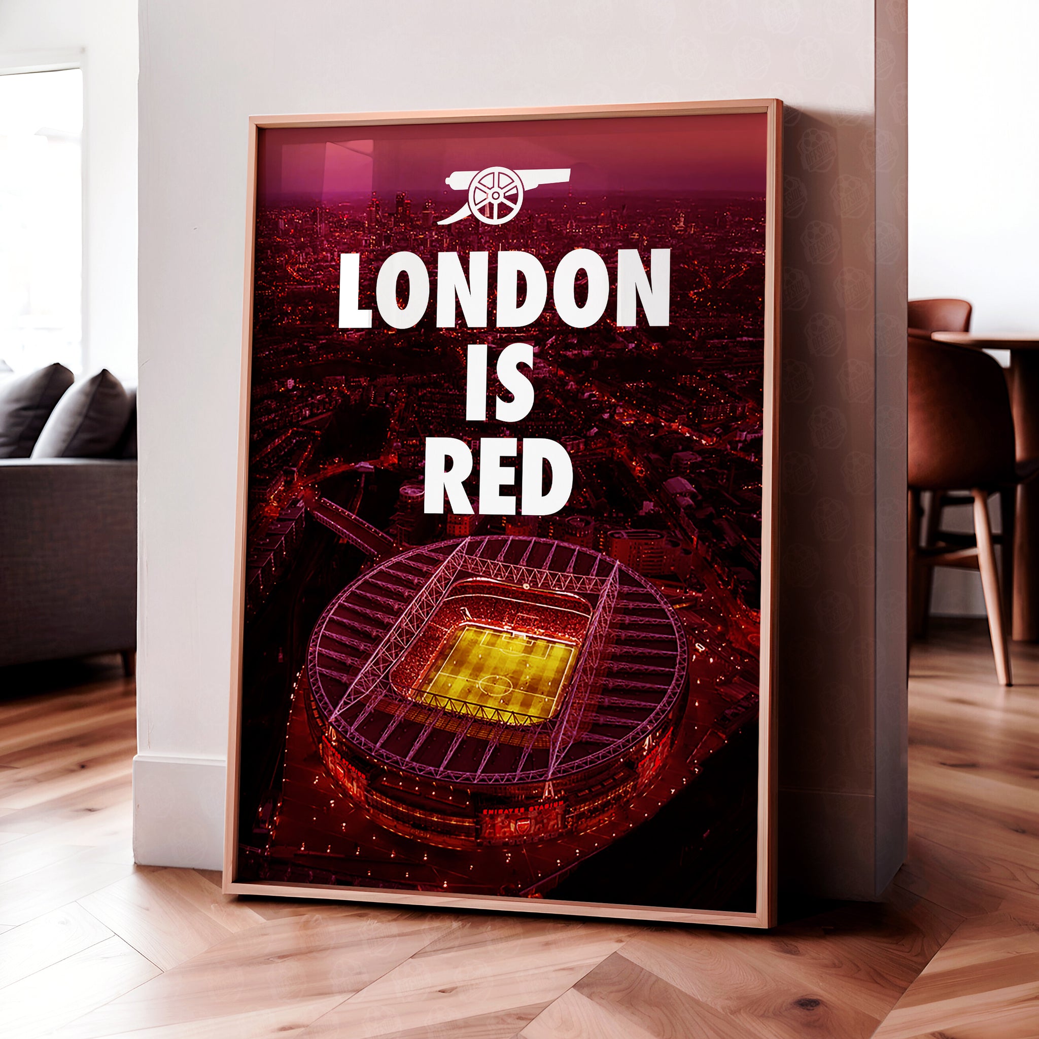 Arsenal 'London Is Red' Poster – Offside Posters