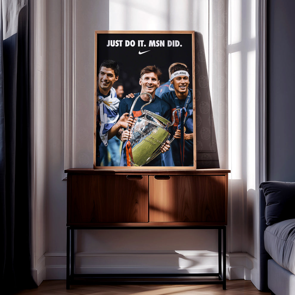 MSN Champions League Poster – Offside Posters