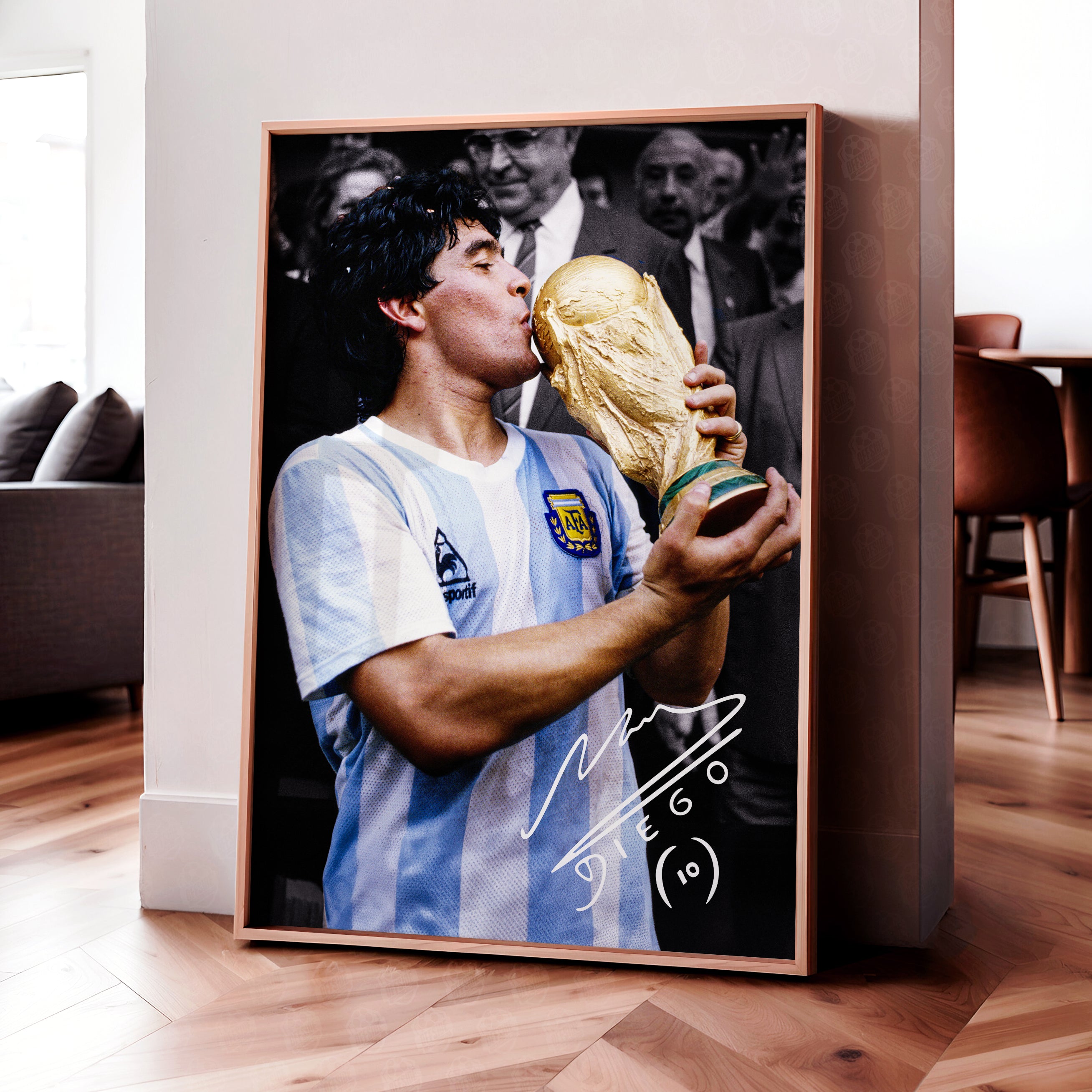 Diego Maradona 'Signature' Poster – Offside Posters