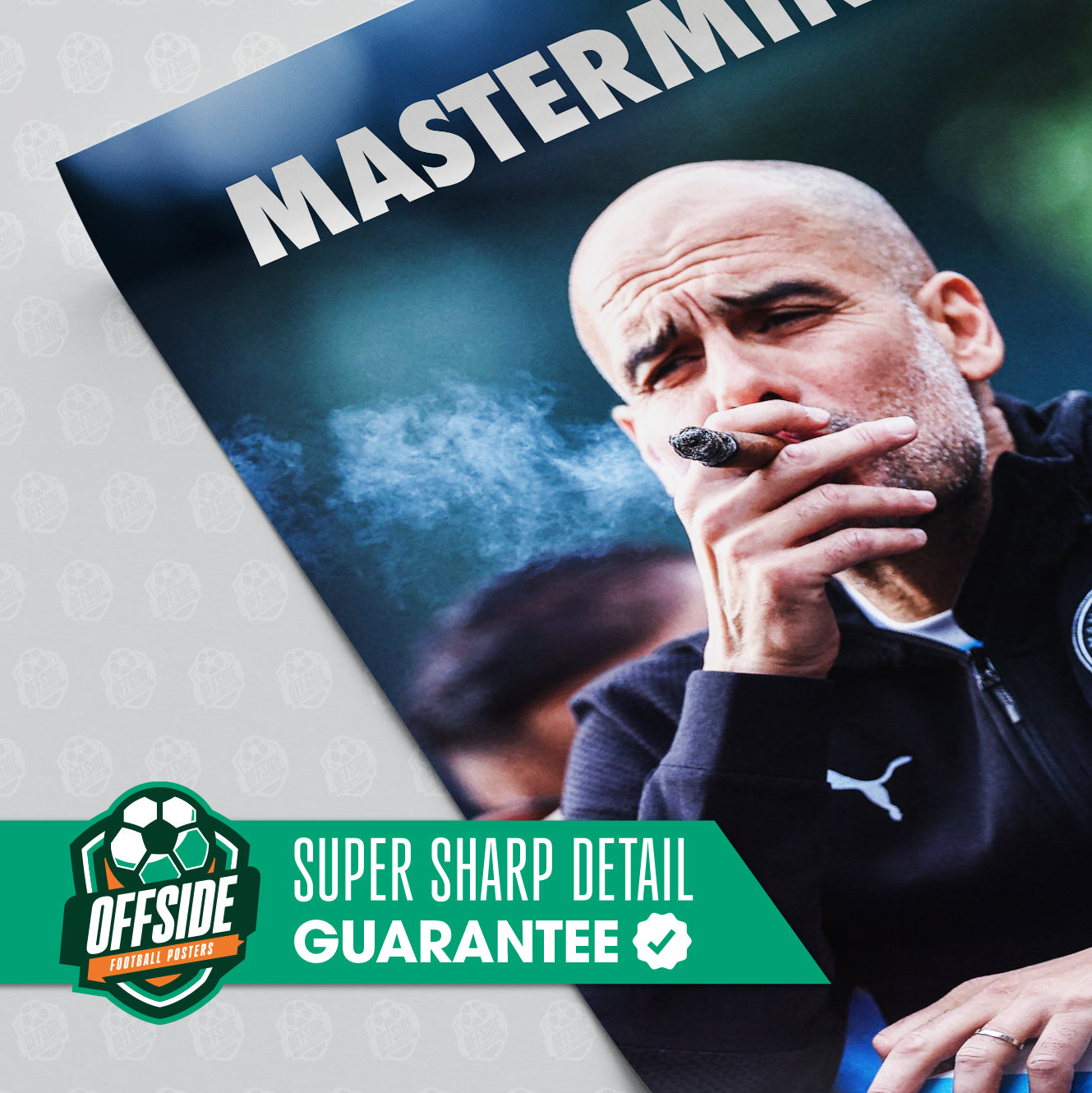 Pep Guardiola 'Mastermind' Poster – Offside Posters
