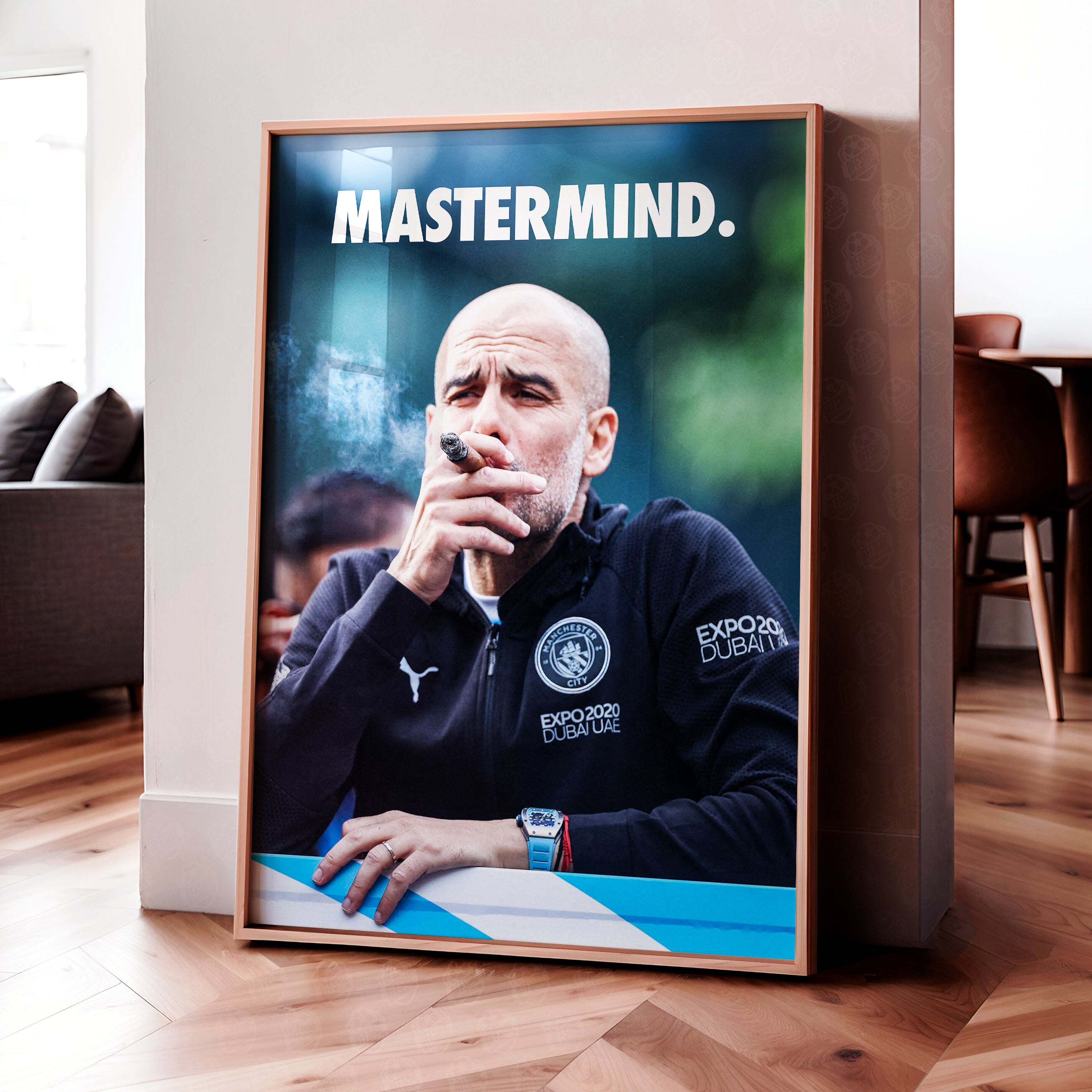 Pep Guardiola 'Mastermind' Poster – Offside Posters