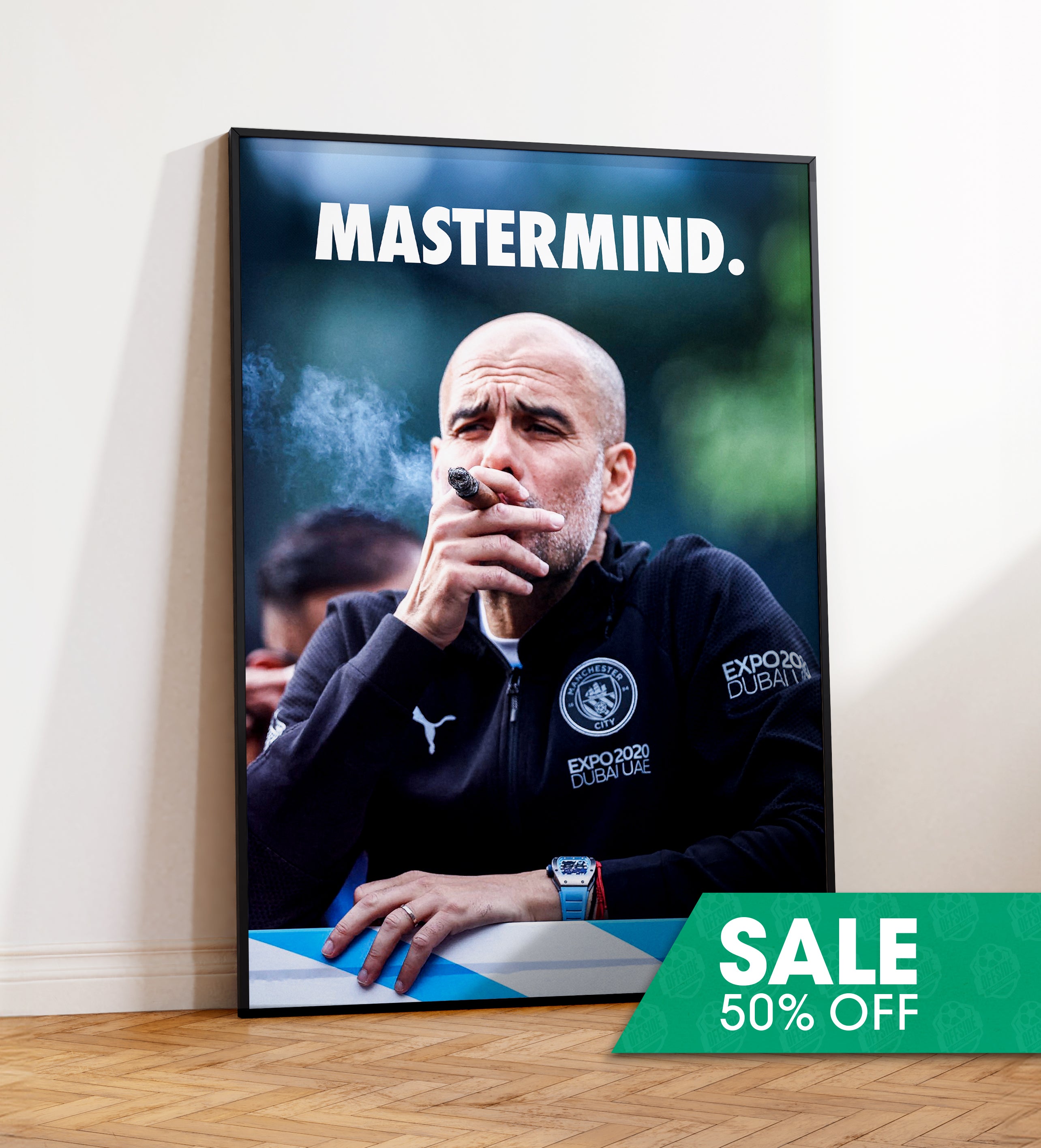 Pep Guardiola 'Mastermind' Poster – Offside Posters