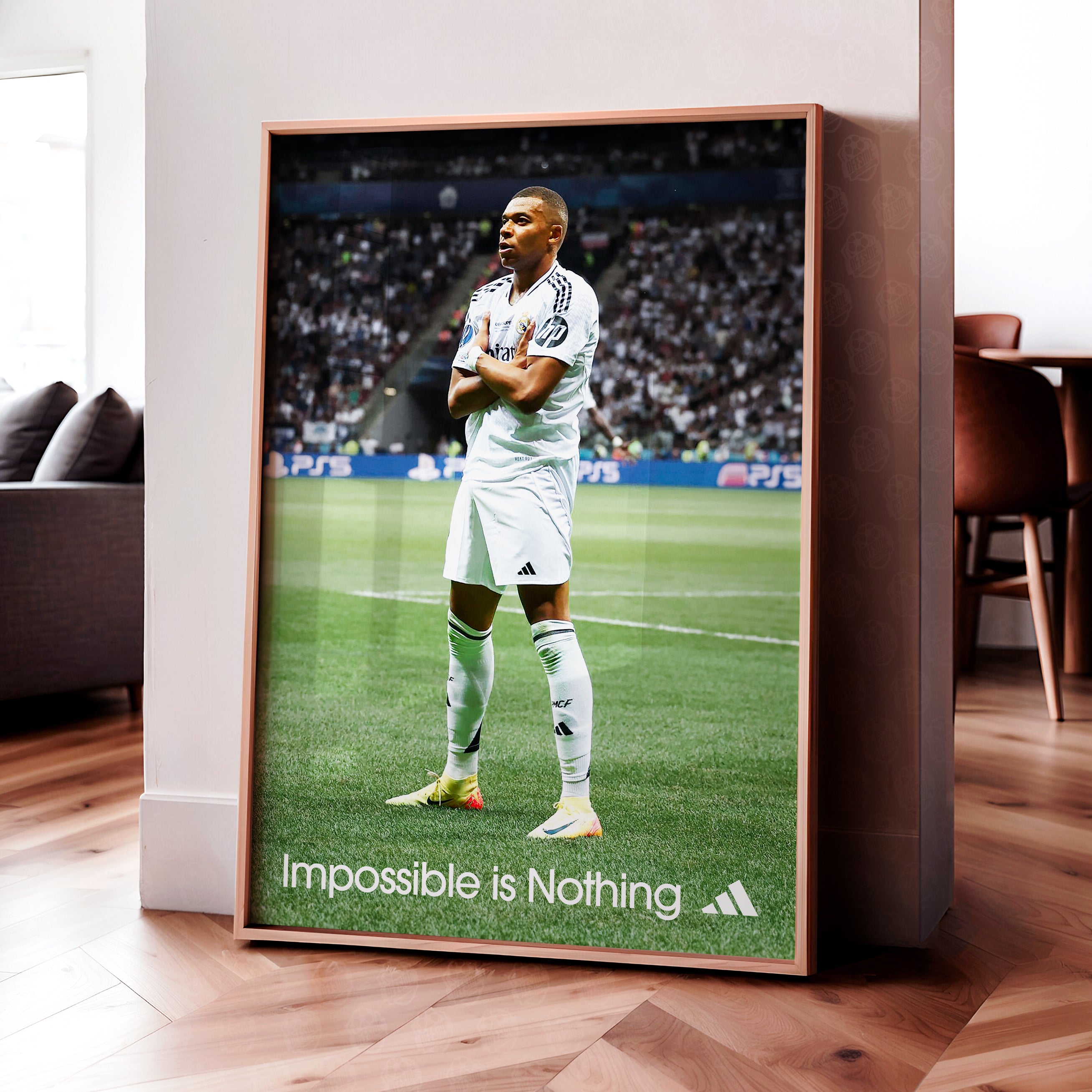 Kylian Mbappe 'Impossible Is Nothing' Poster – Offside Posters