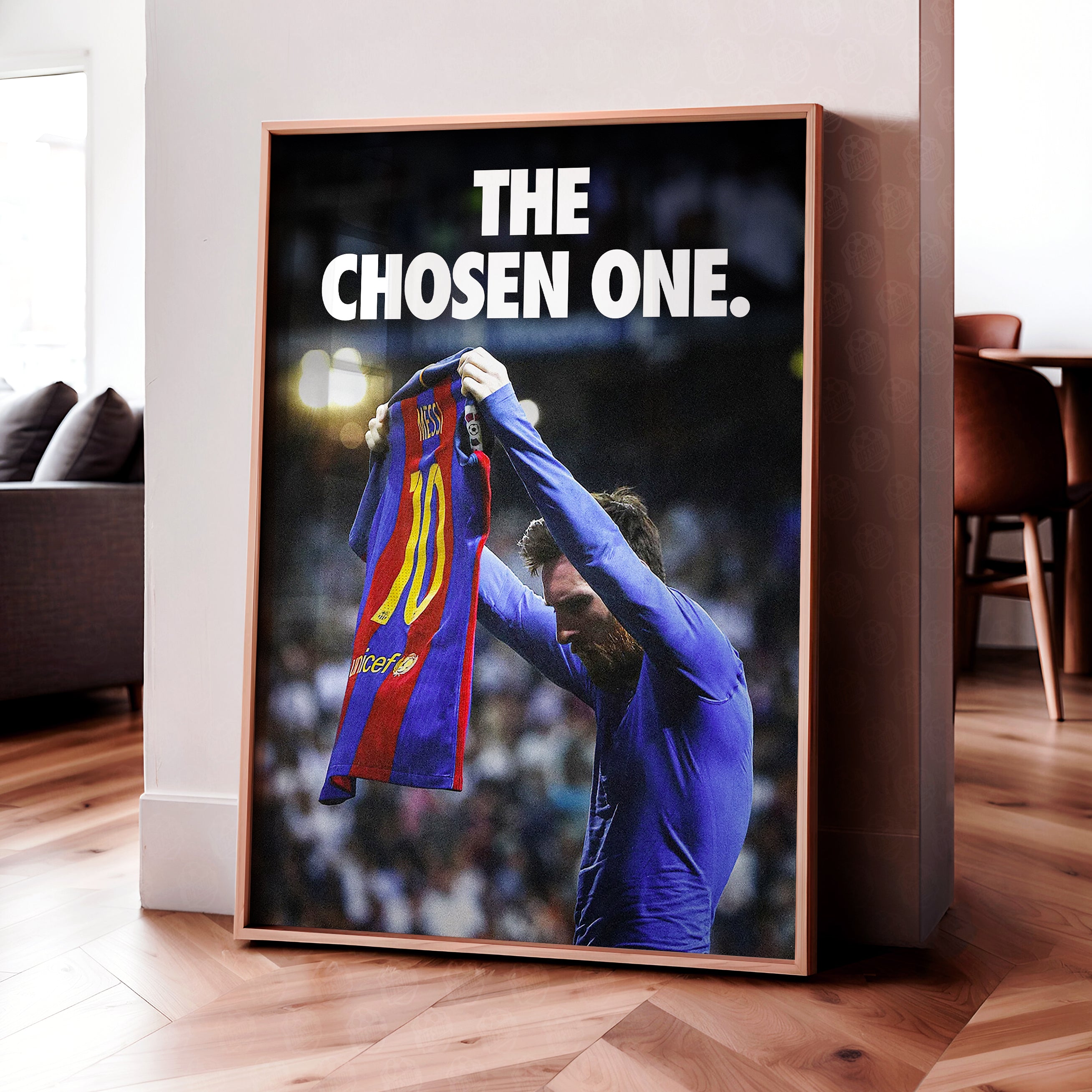 Lionel Messi 'The Chosen One' Poster – Offside Posters