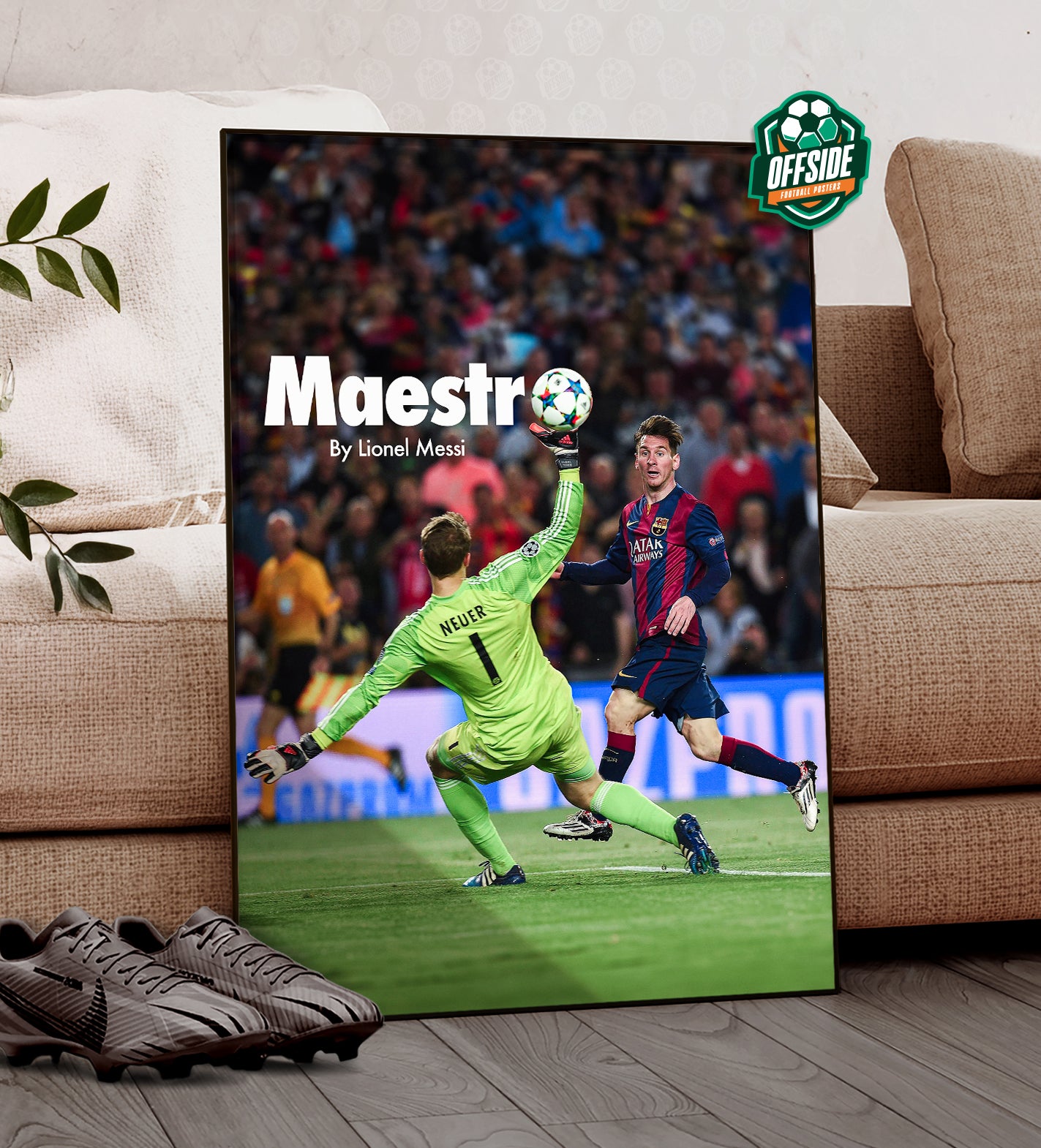 Lionel Messi 'Maestro' Poster – Offside Posters